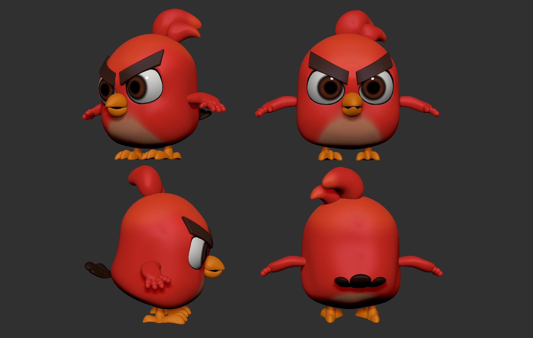 ArtStation - Angry Bird - Sculpting Exercise