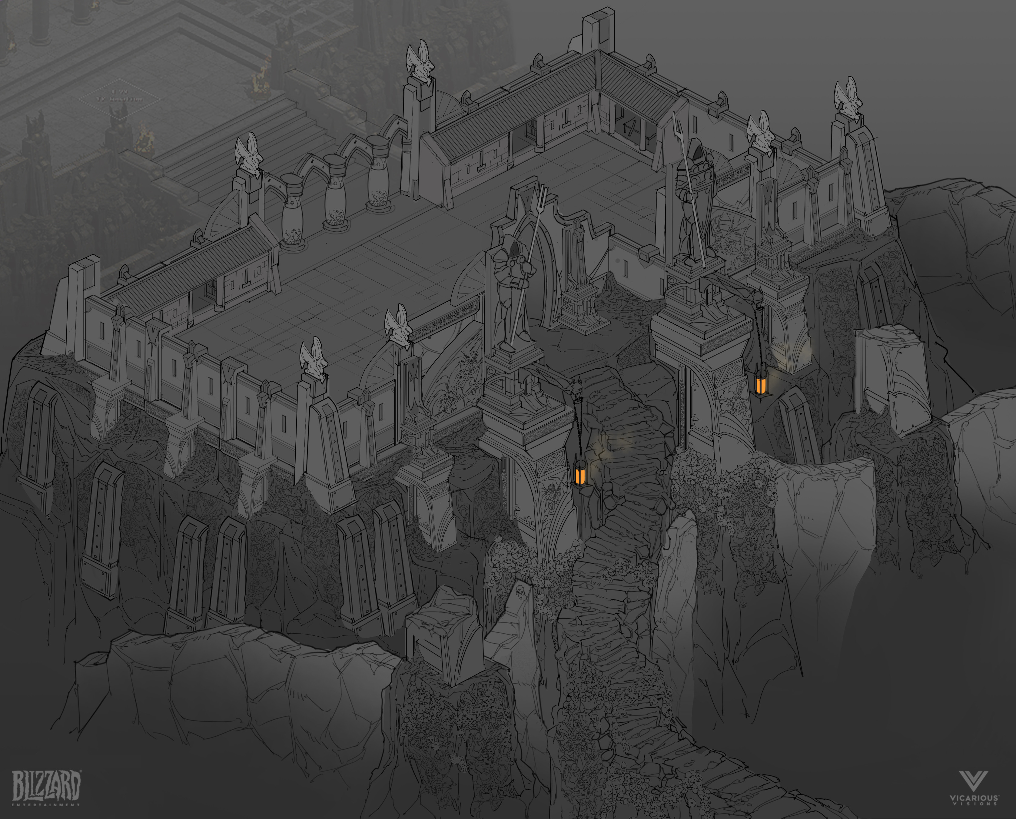 Christian A Piccolo Concept Art - Diablo 2 Resurrected- Act 4 Exterior ...