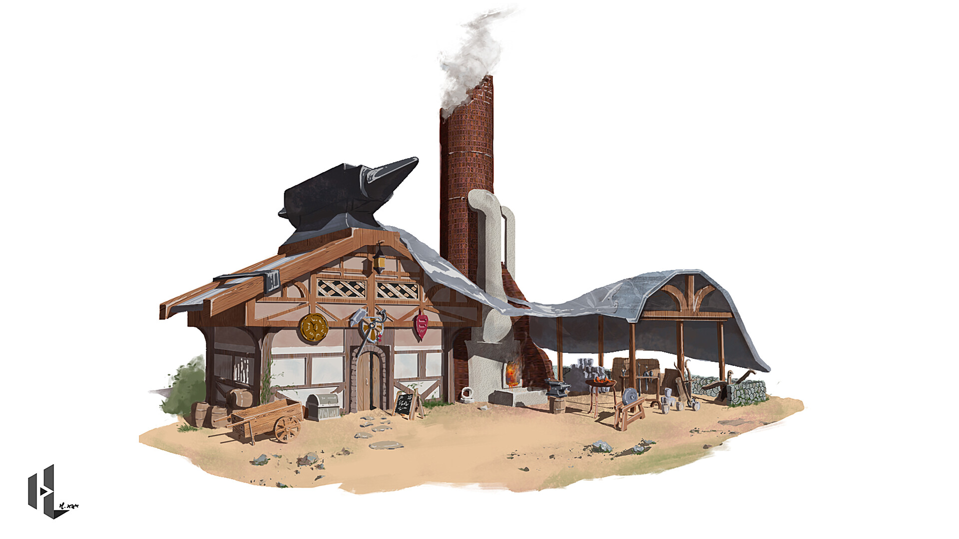 ArtStation - Blacksmith shop