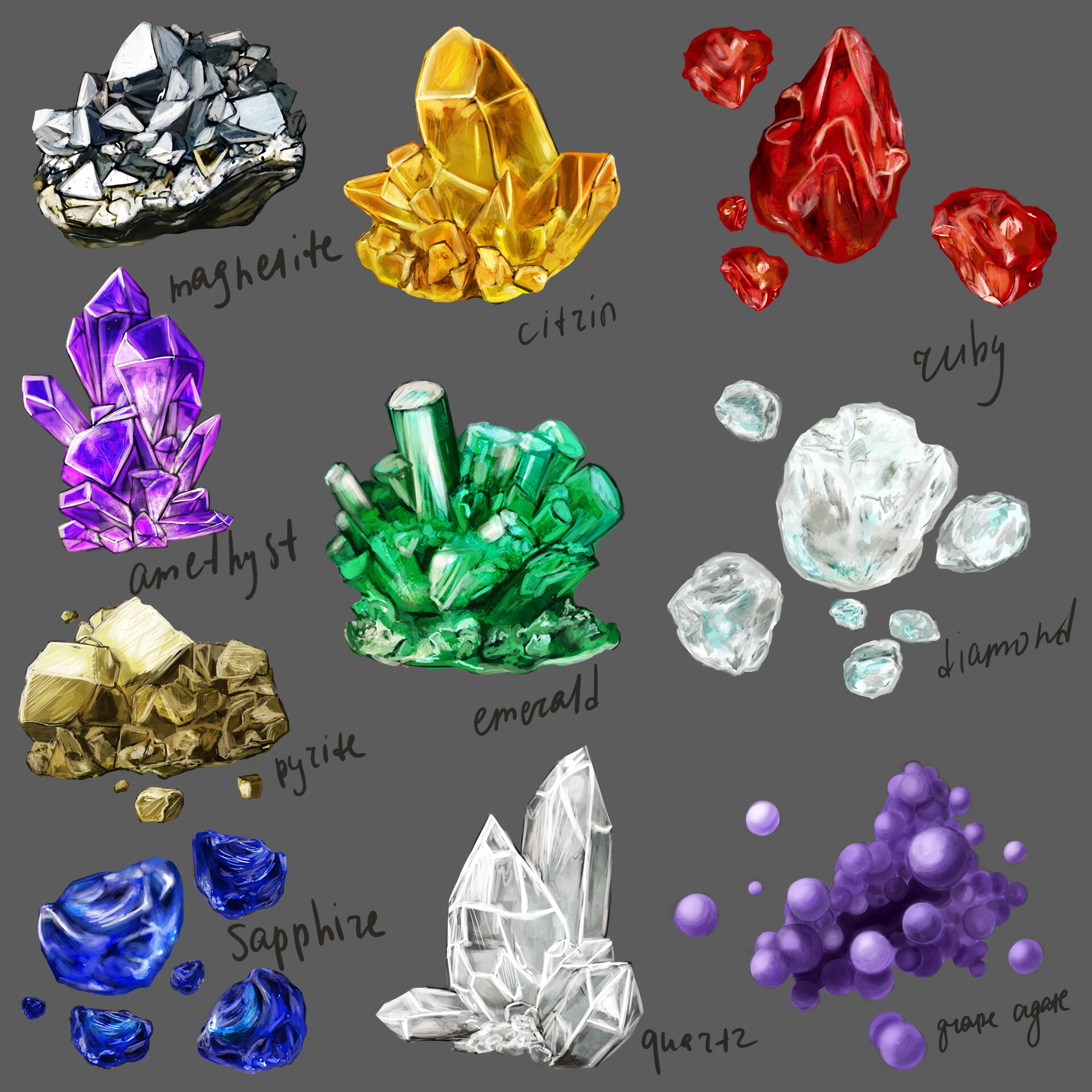 ArtStation - Gems for the indie game