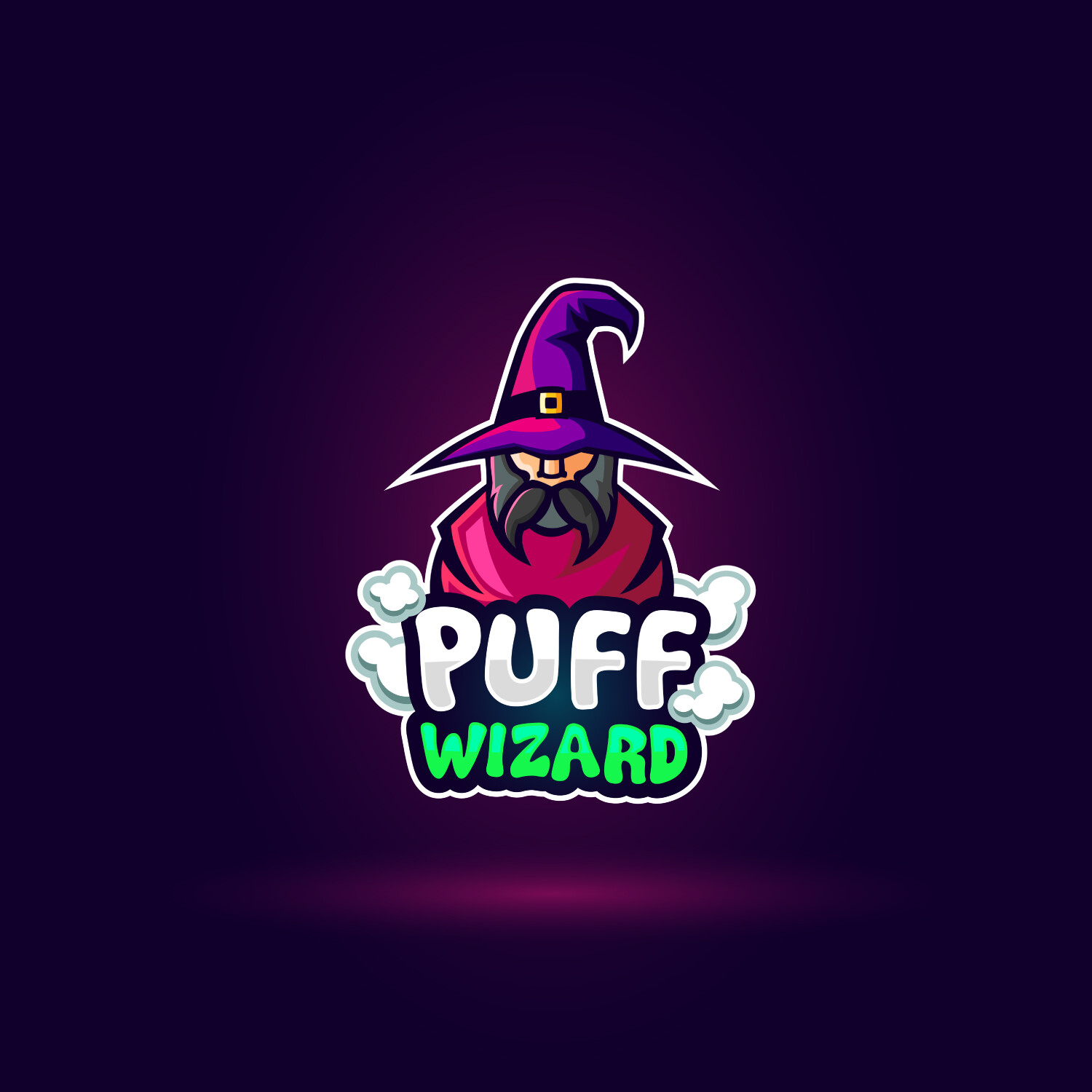 ArtStation - Puff Wizard - 2D Mascot Logo
