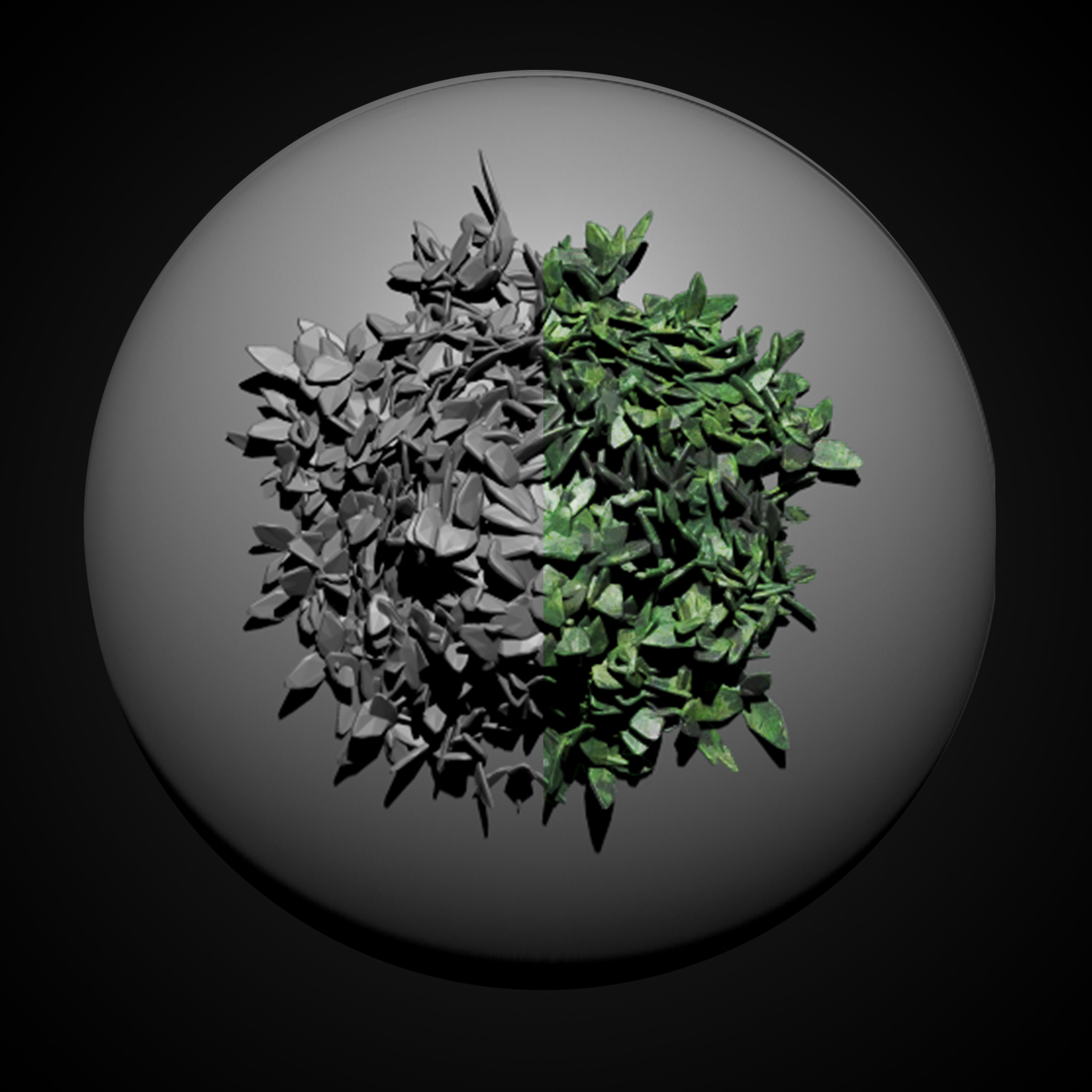 3D Tudor - Zbrush Imm Nature Brush Pack Ivy Moss Leaves Shrub & Flowers