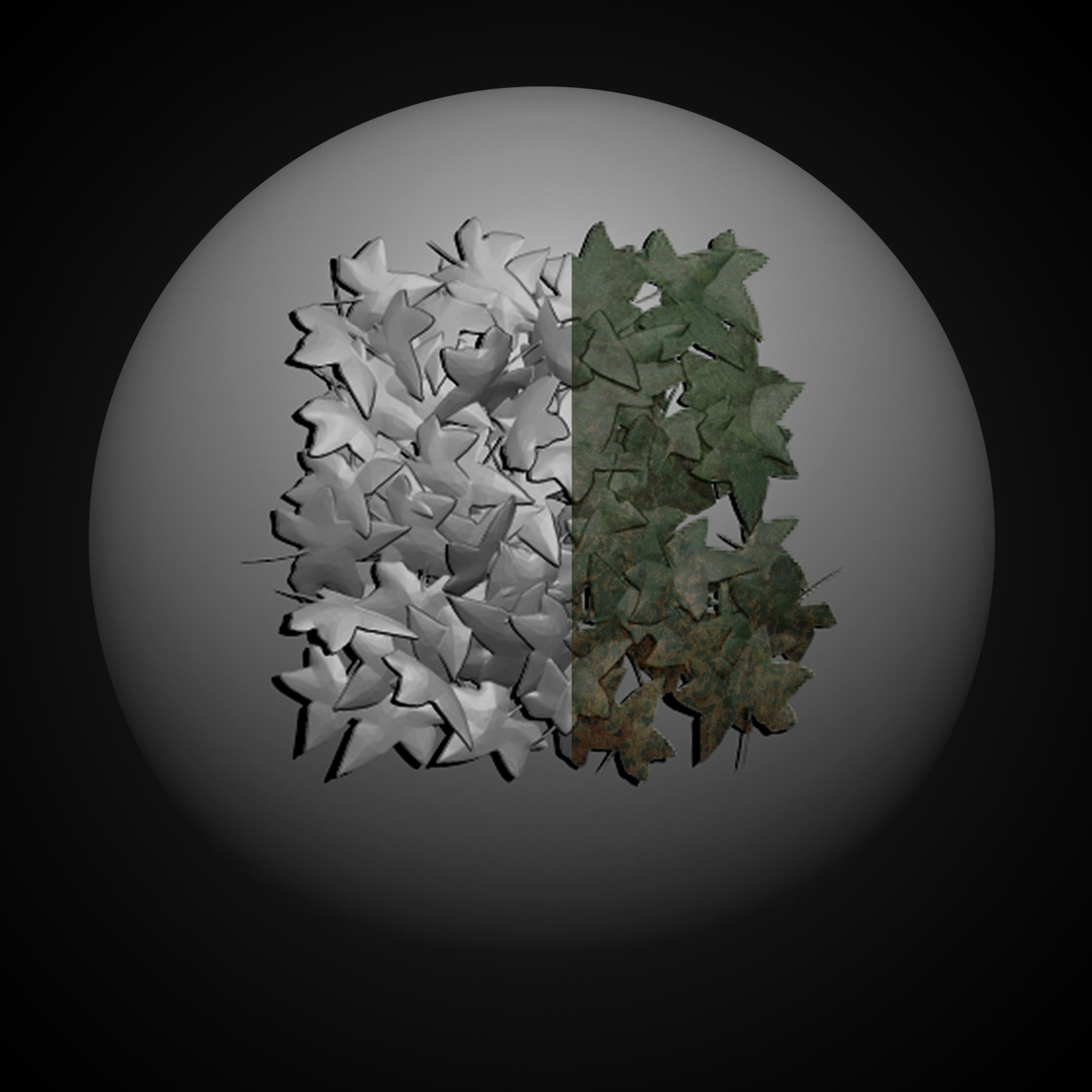 3D Tudor - Zbrush Imm Nature Brush Pack Ivy Moss Leaves Shrub & Flowers