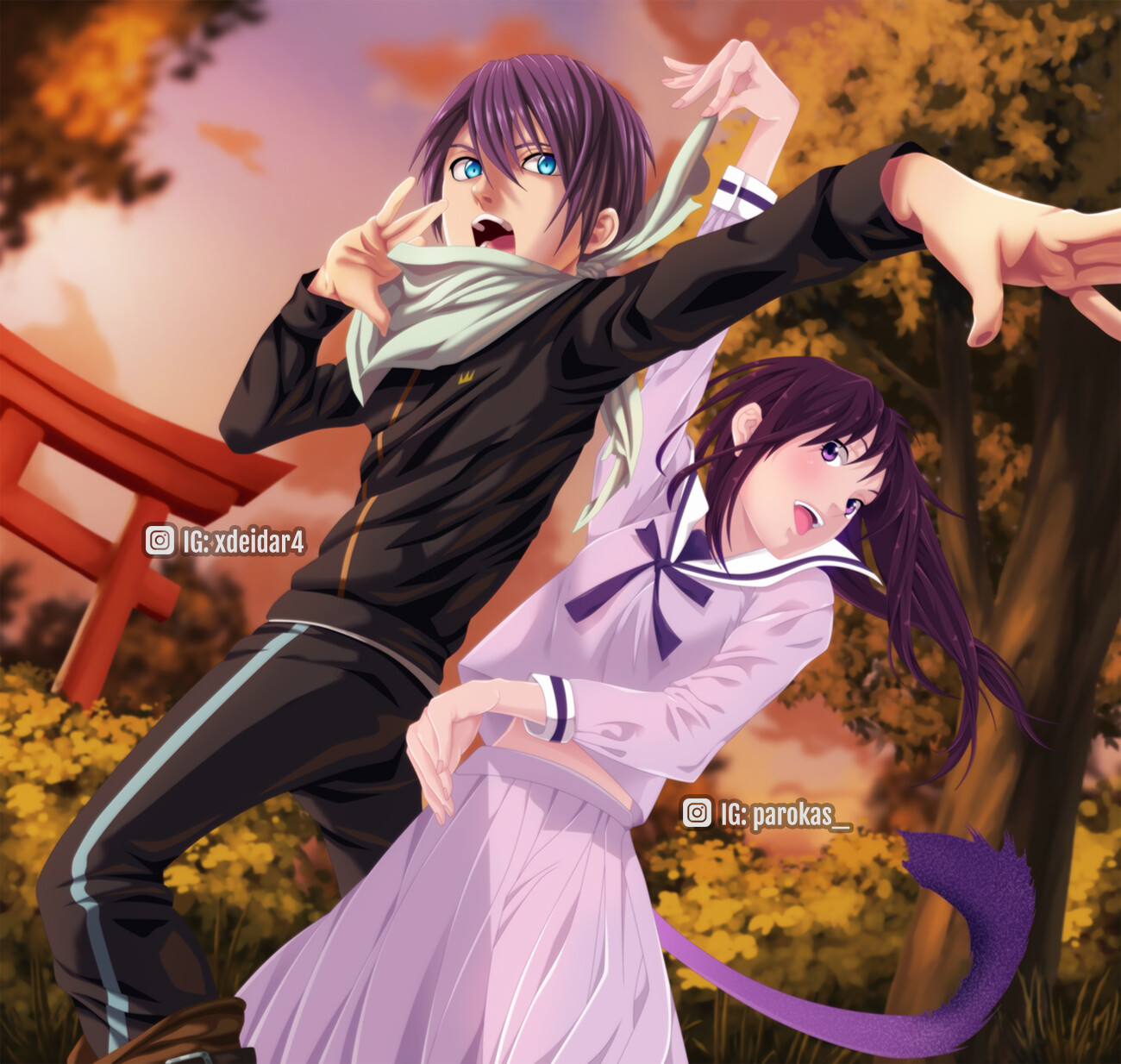 Noragami Yato And Hiyori
