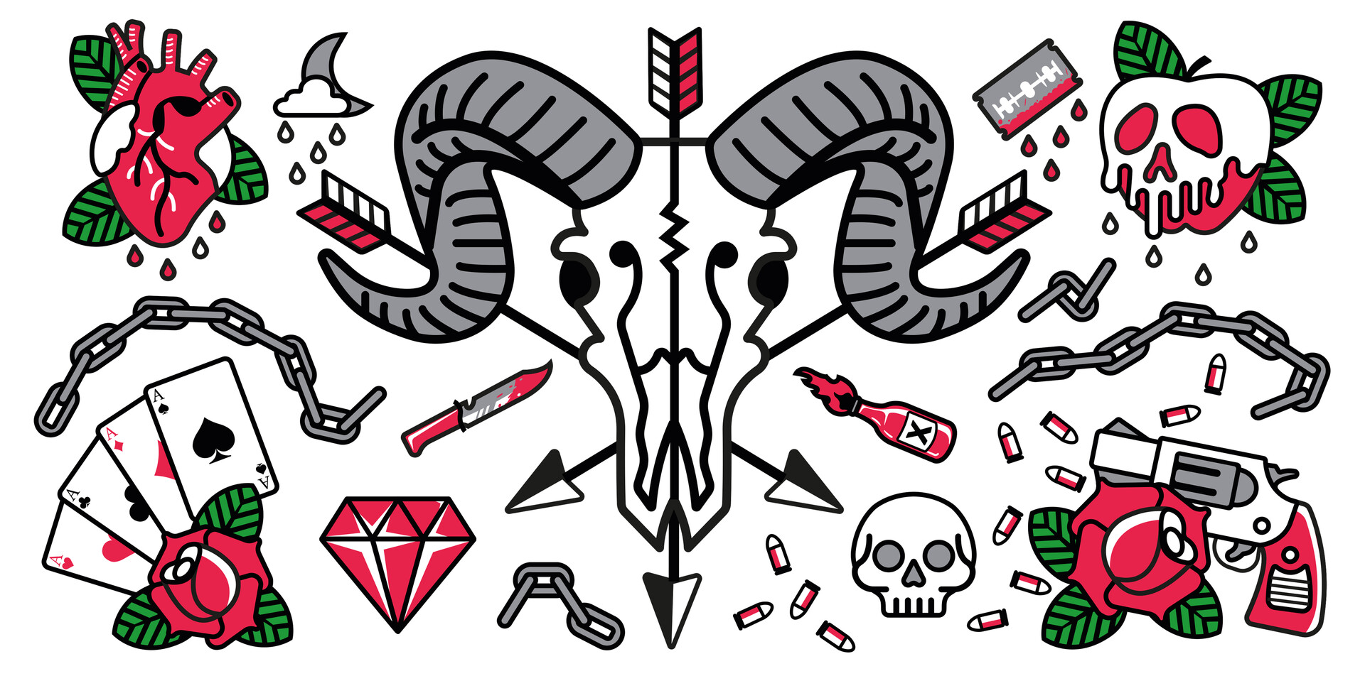 ArtStation - American Traditional Designs