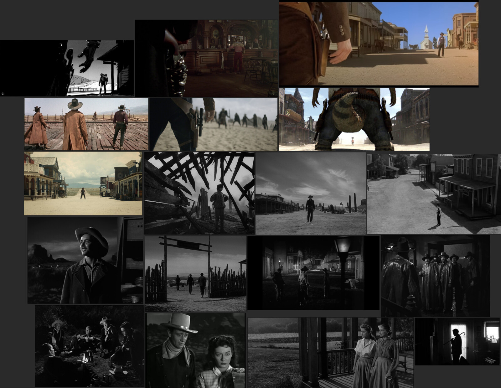 Jack Purdy - Monochrome Cowboy stand-off - UE4 Lighting