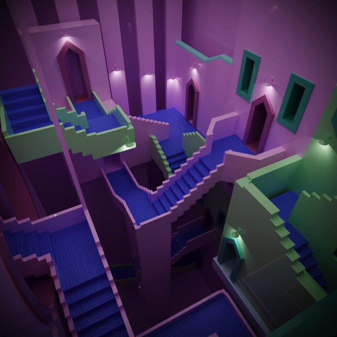 ArtStation - CGI of the stairs from the Round 6 series