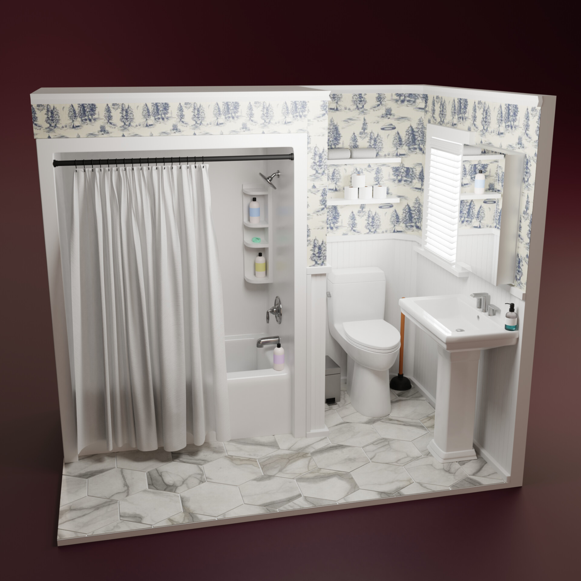 ArtStation - Home Bathroom Model