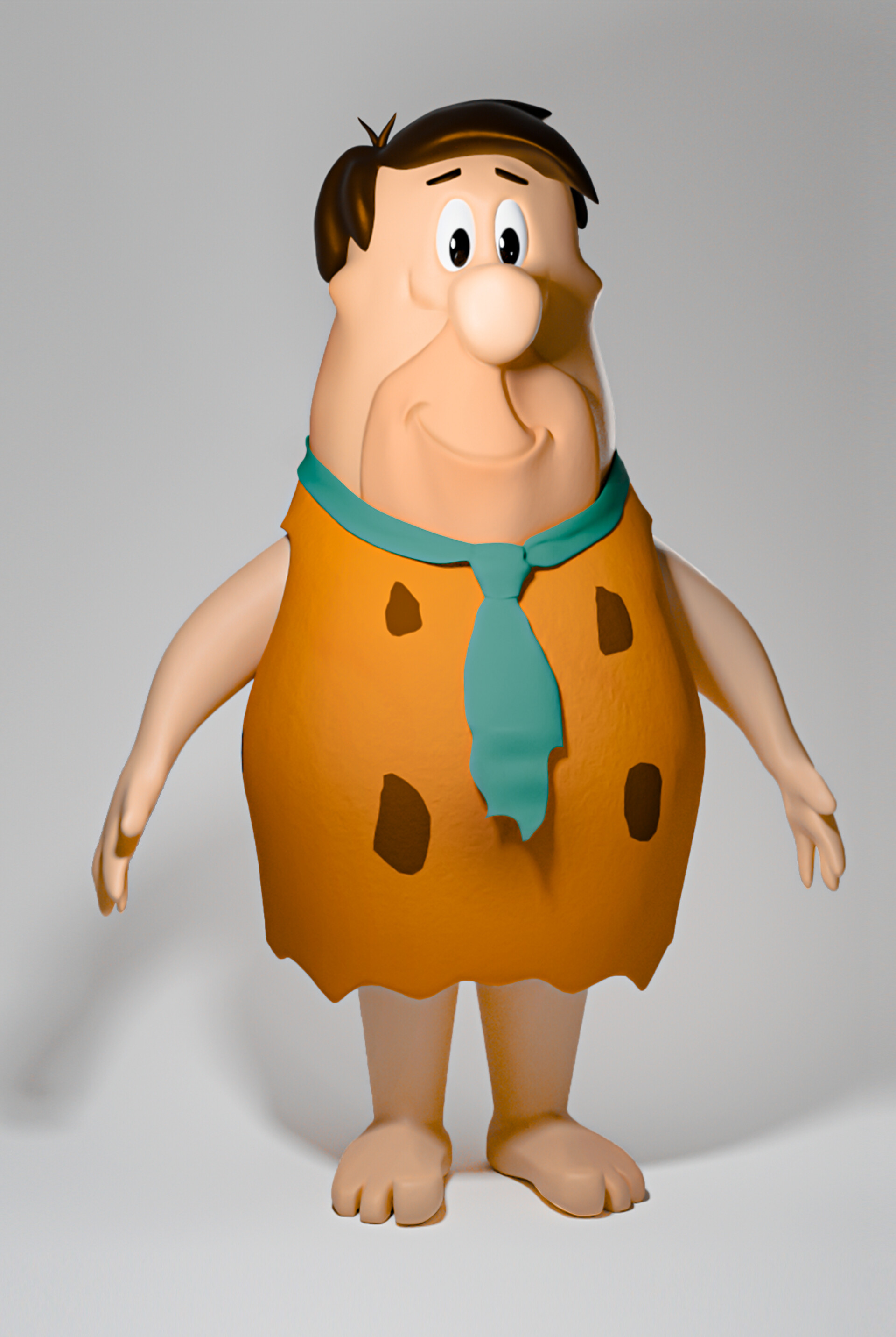 ArtStation - 3D Model - Fred Flintstone