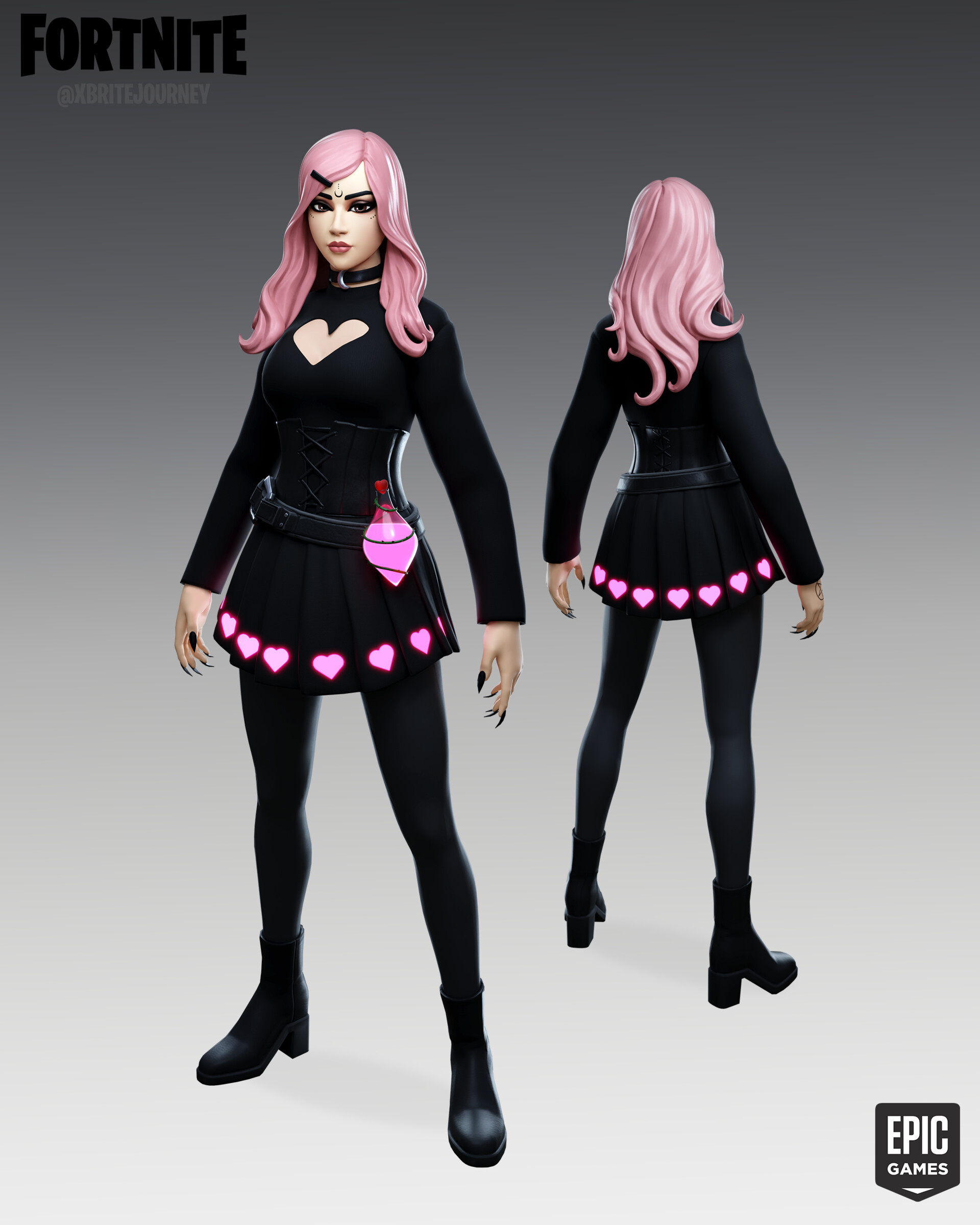 xbritejourney - LYDIA - FORTNITE SKIN CONCEPT