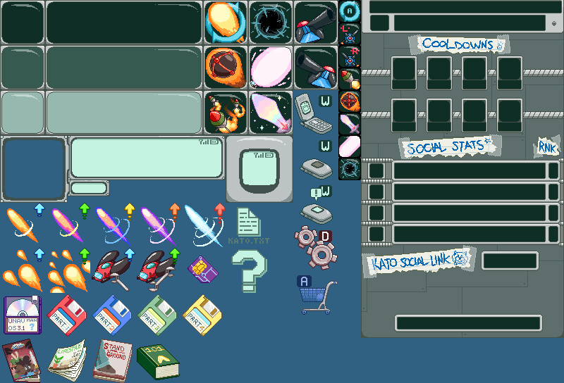 ArtStation - SPACE / MECH/ PILOT UI Sprites