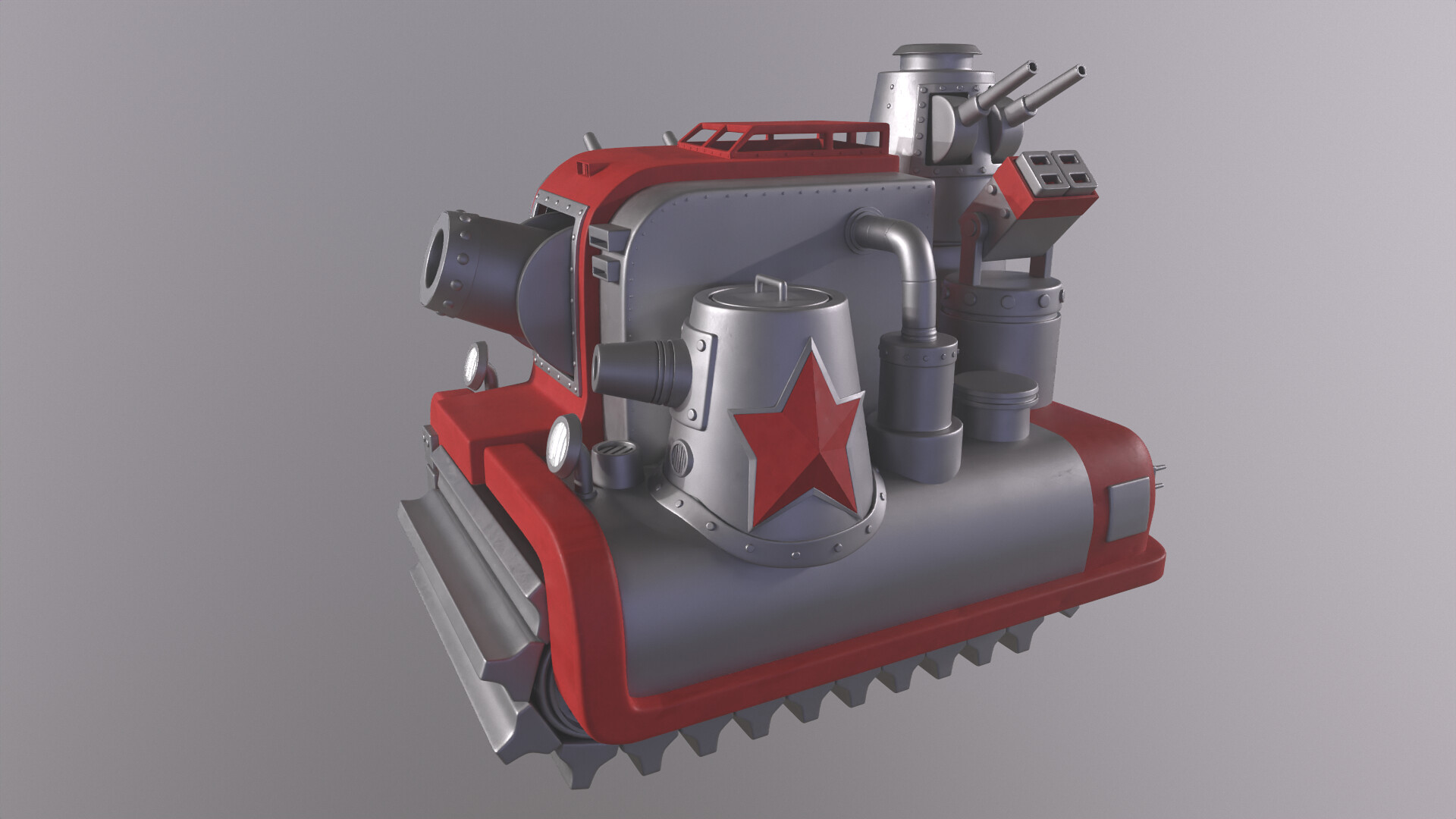 ArtStation - Stylized Soviet Tank