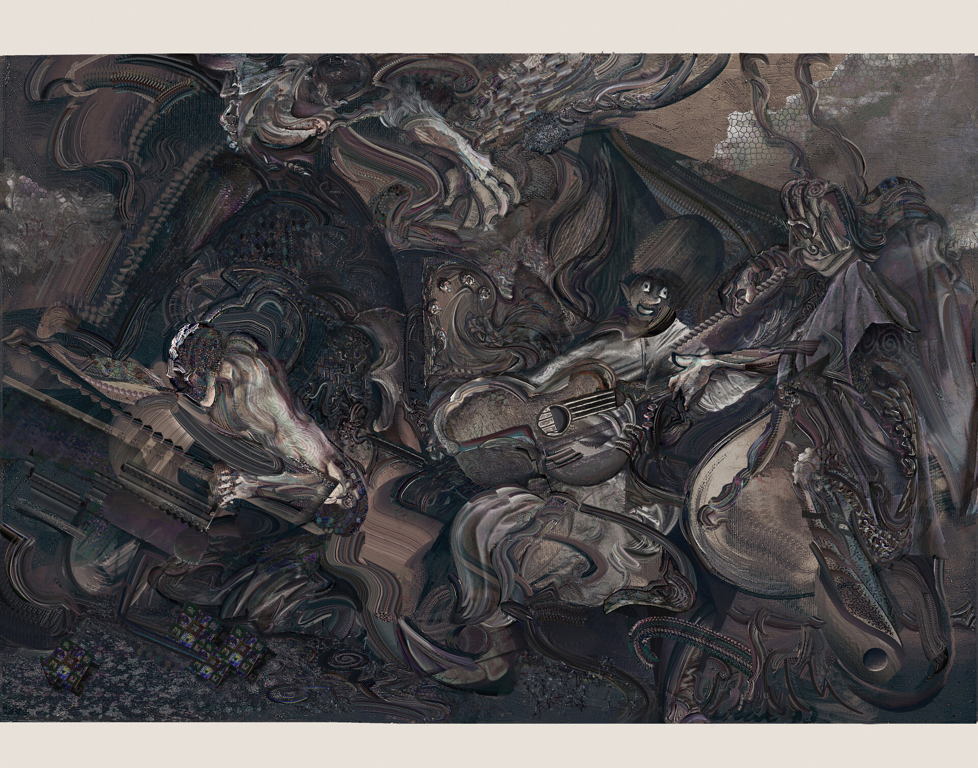 ArtStation - A concert of white-robed wizard band