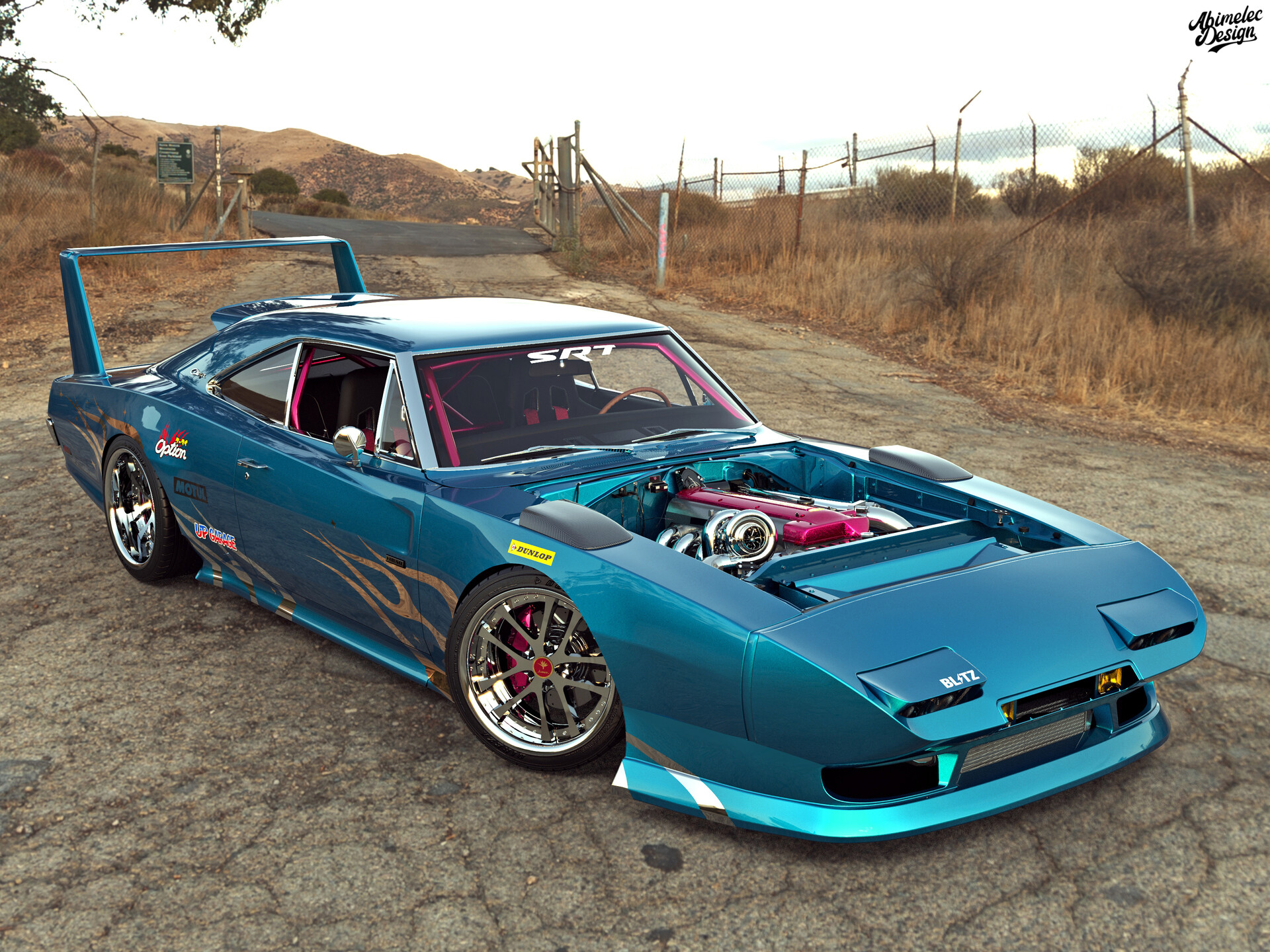 ArtStation - Drift Dodge Daytona