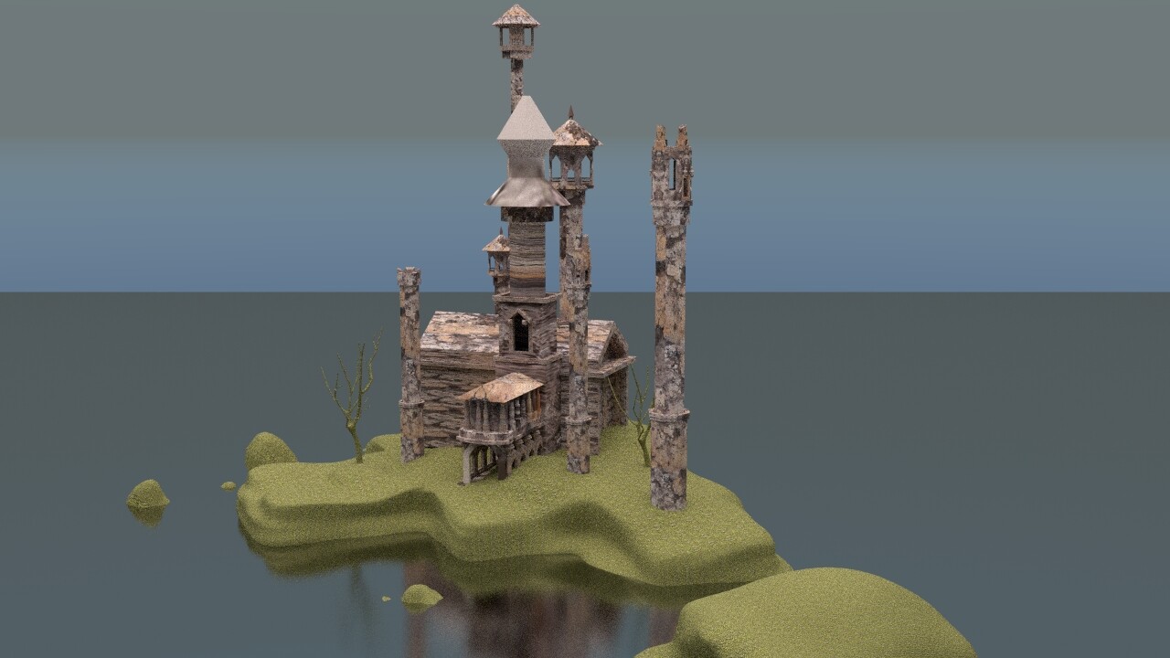 ArtStation - Low Poly CASTLE