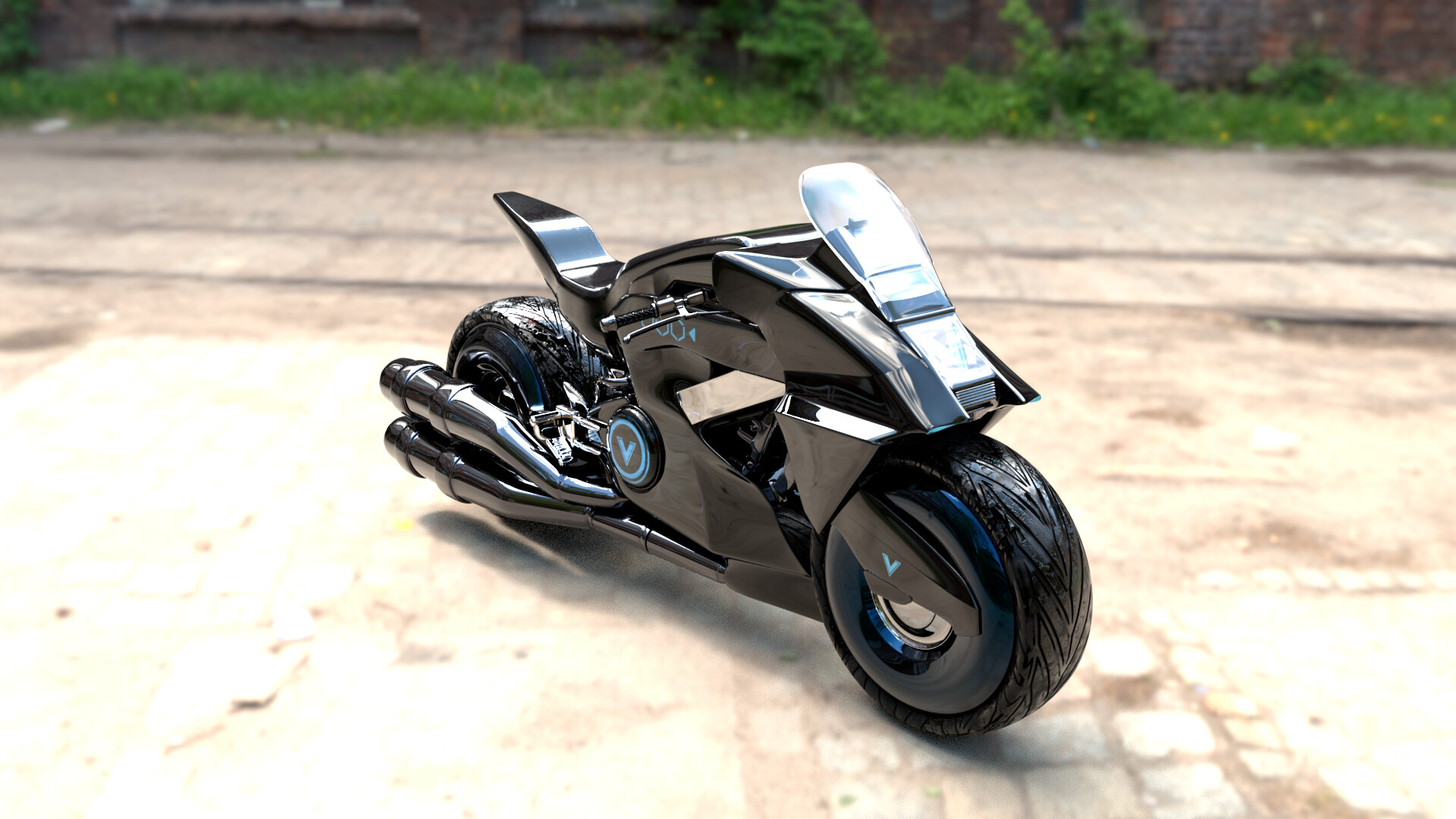 ArtStation - 3d Sci-Fi Fantasy Motorcycle