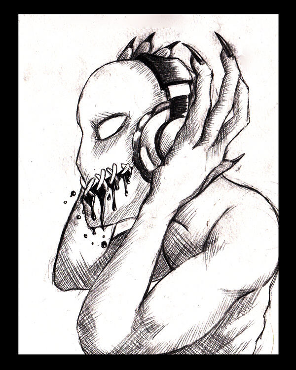 Wasted Art - My first horror drawings