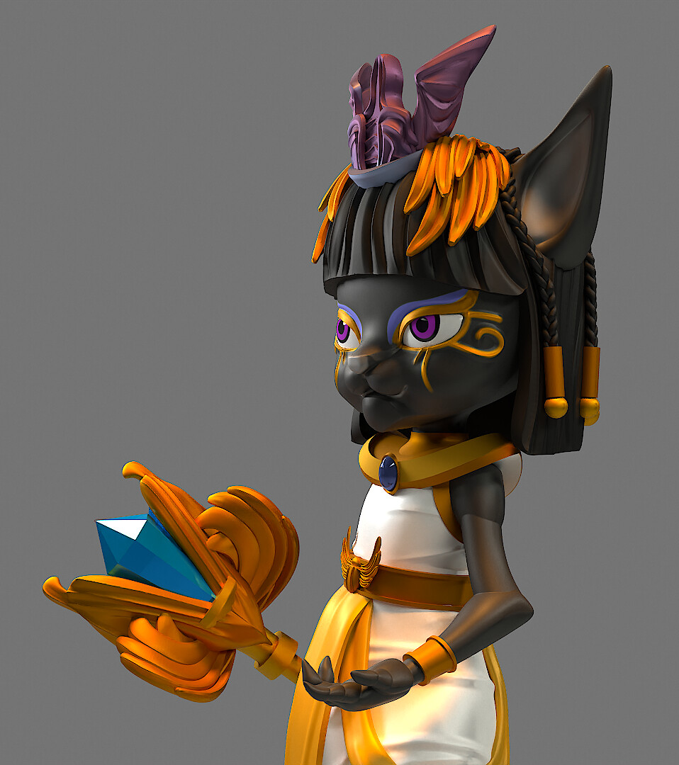 ArtStation - Egyptian cat