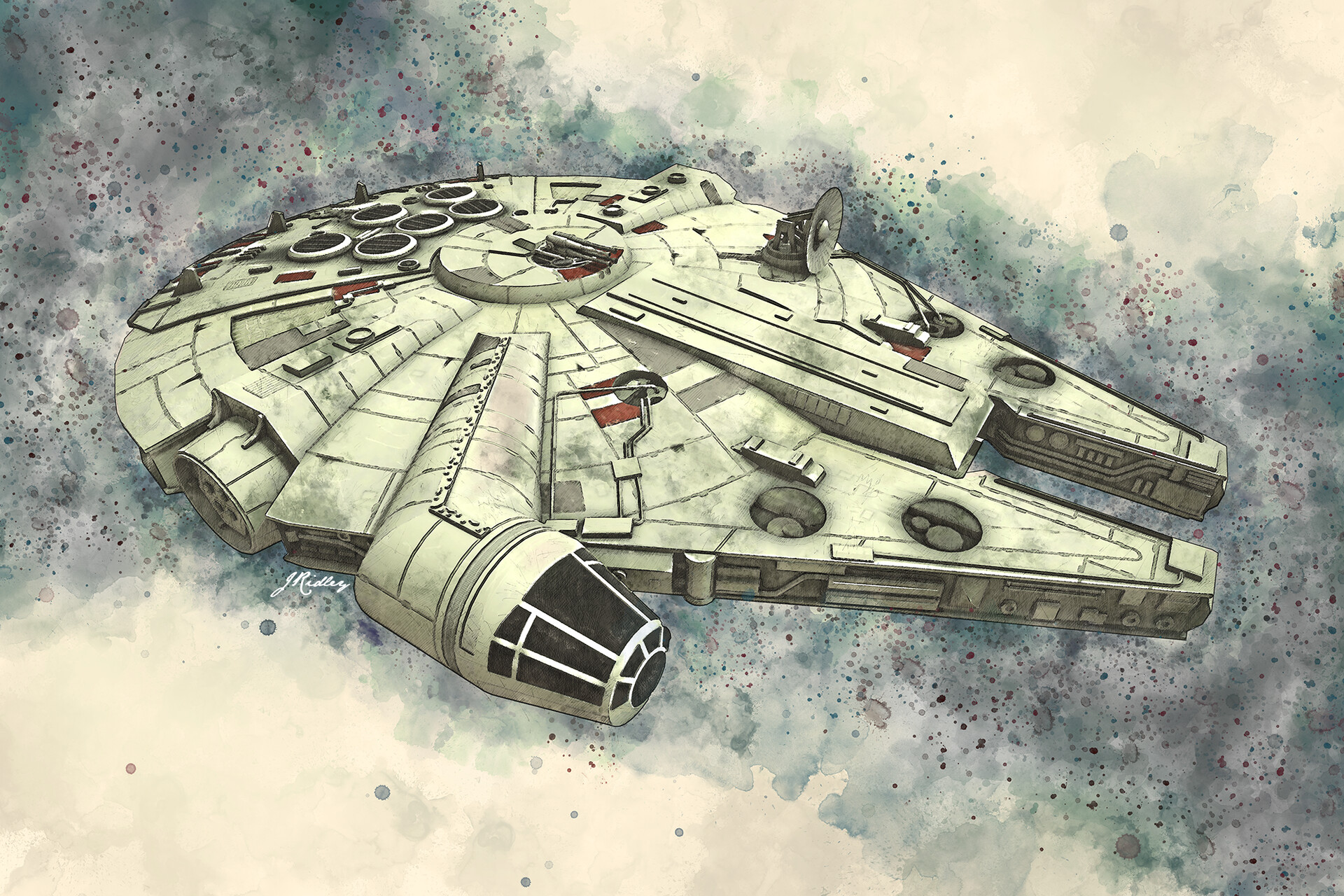 ArtStation - The Millennium Falcon