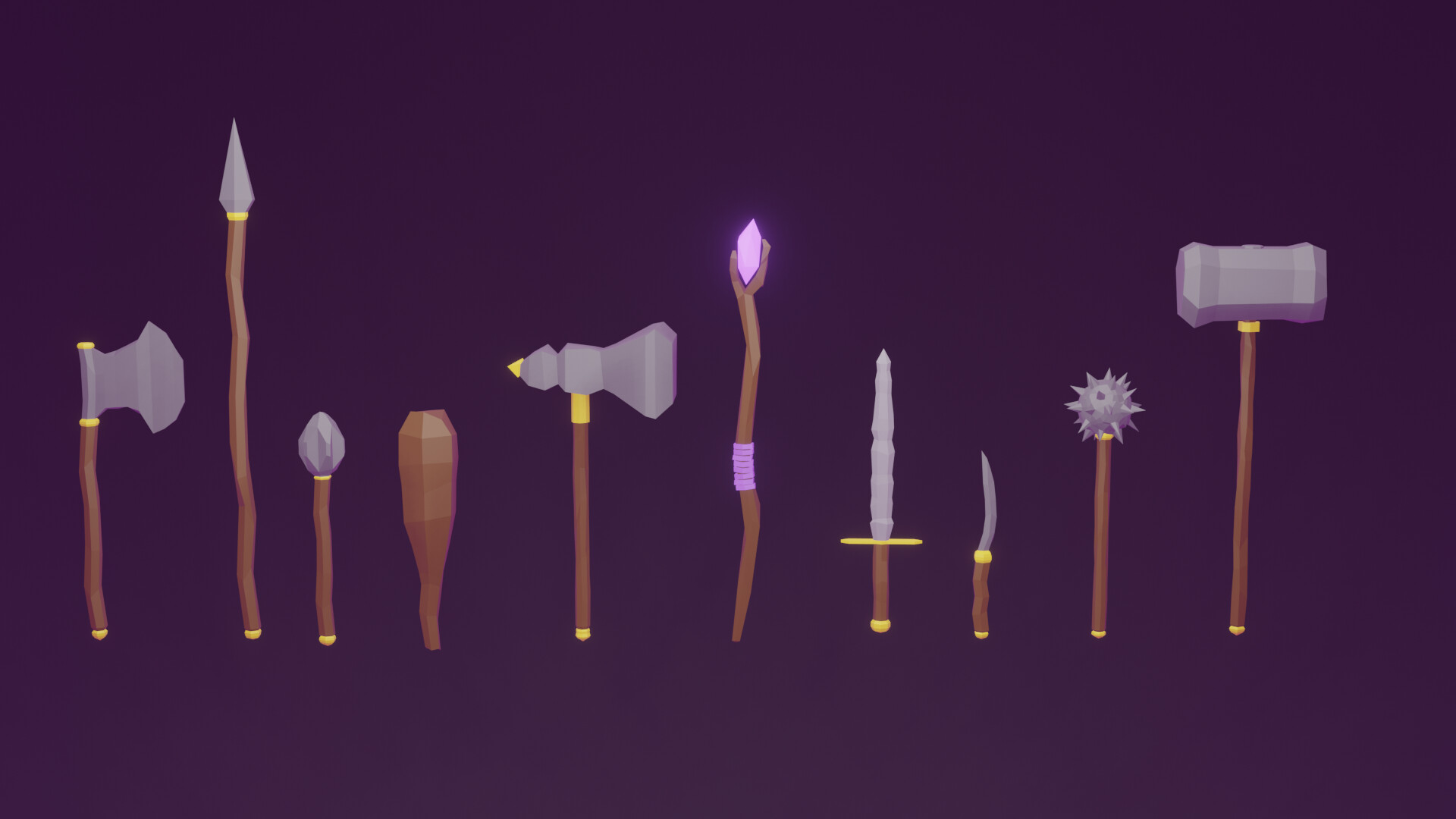 ArtStation - Melee Weapons