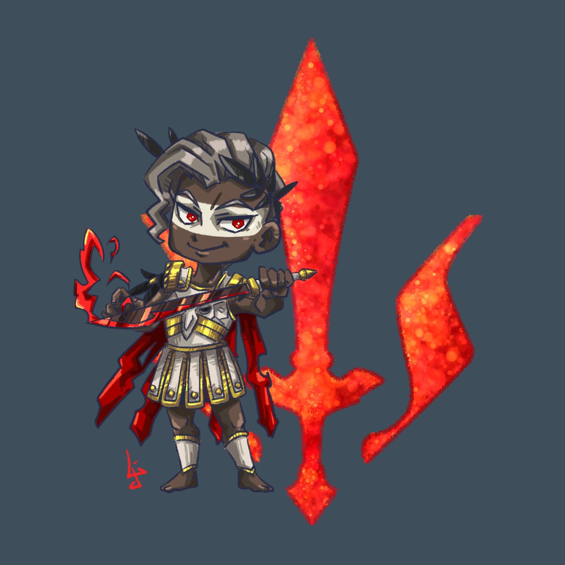 Lorena Jara - Hades Game Chibis Fanart