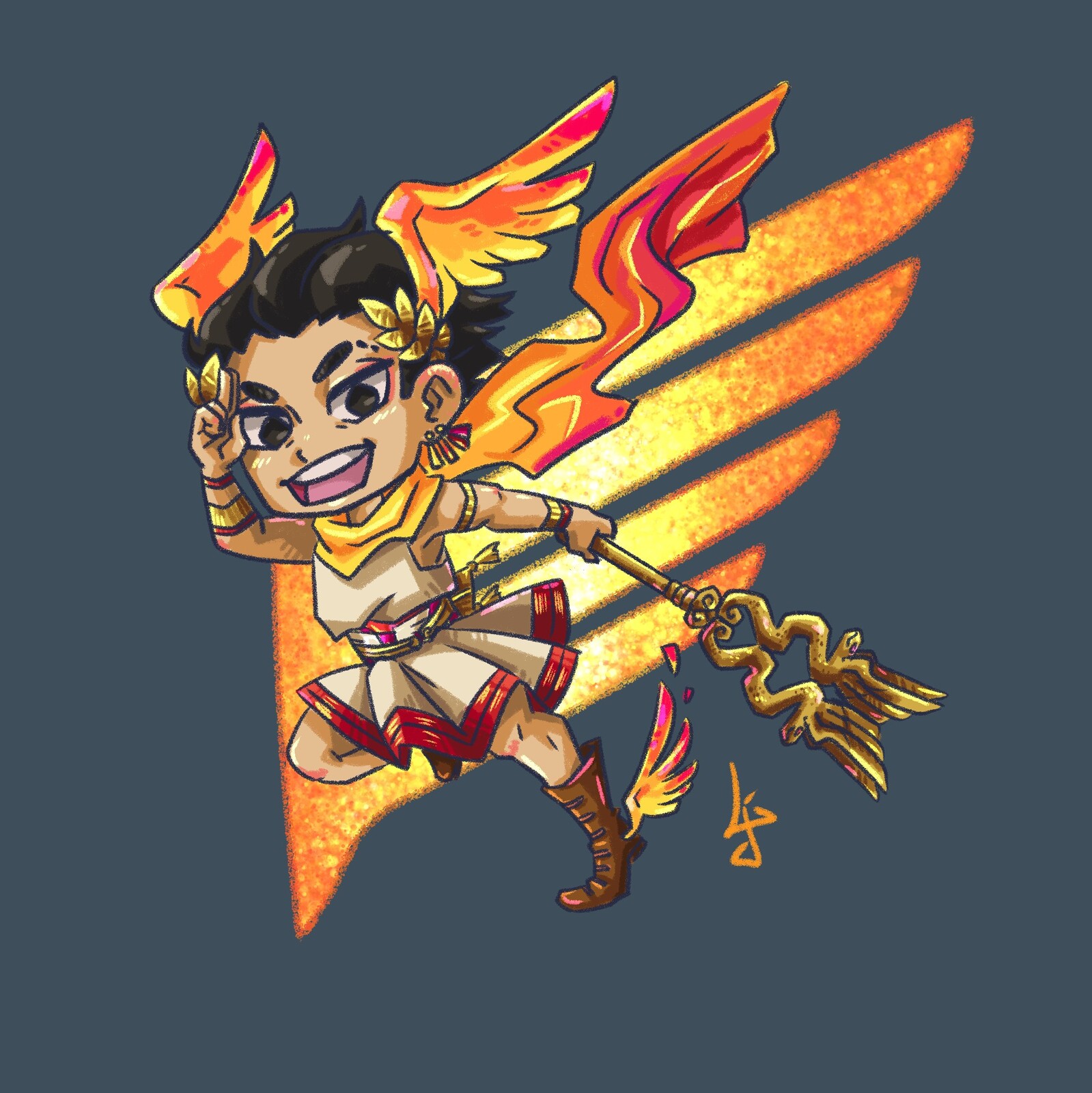 Lorena Jara - Hades Game Chibis Fanart