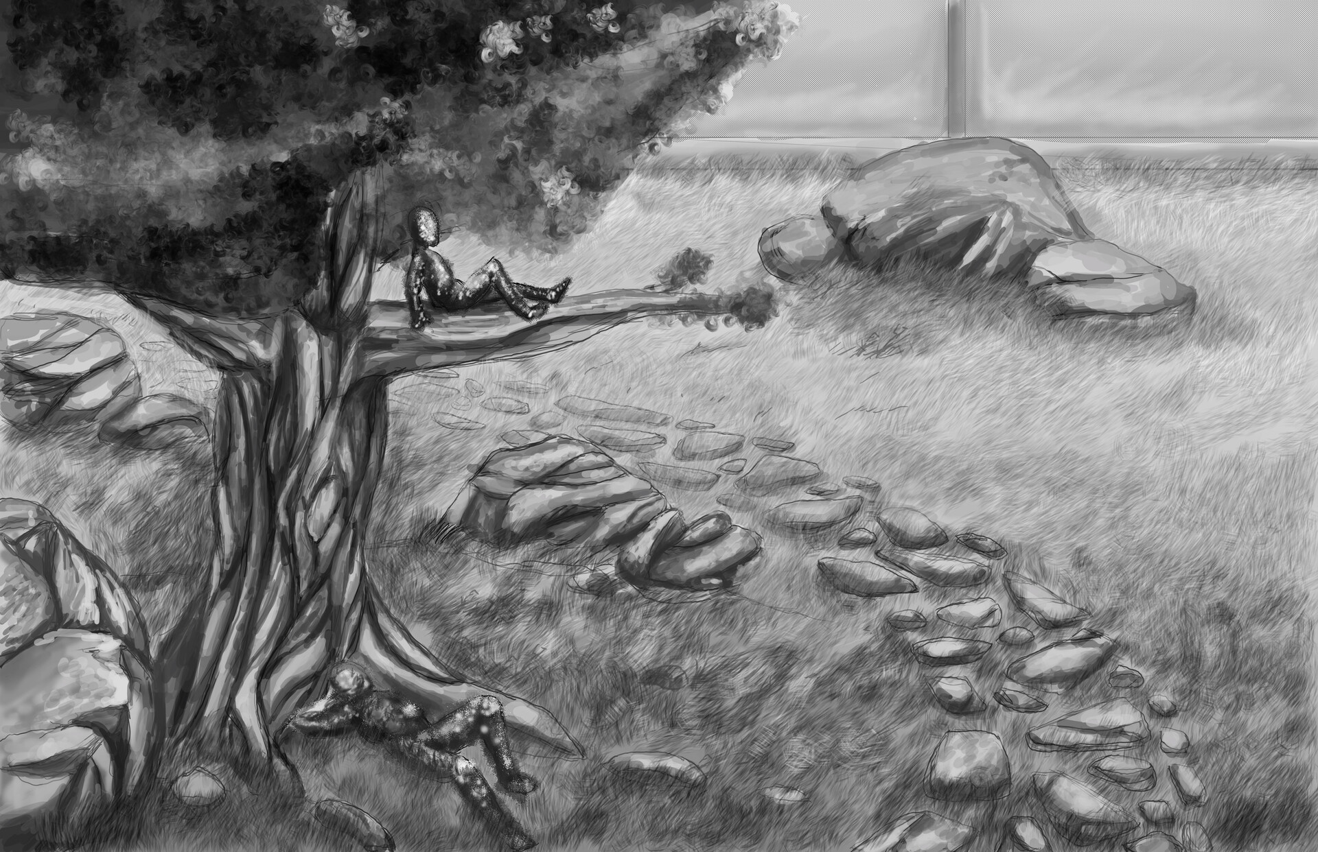 Allen Fortney - Vessel - Splash Screen, UI and Character Concepts