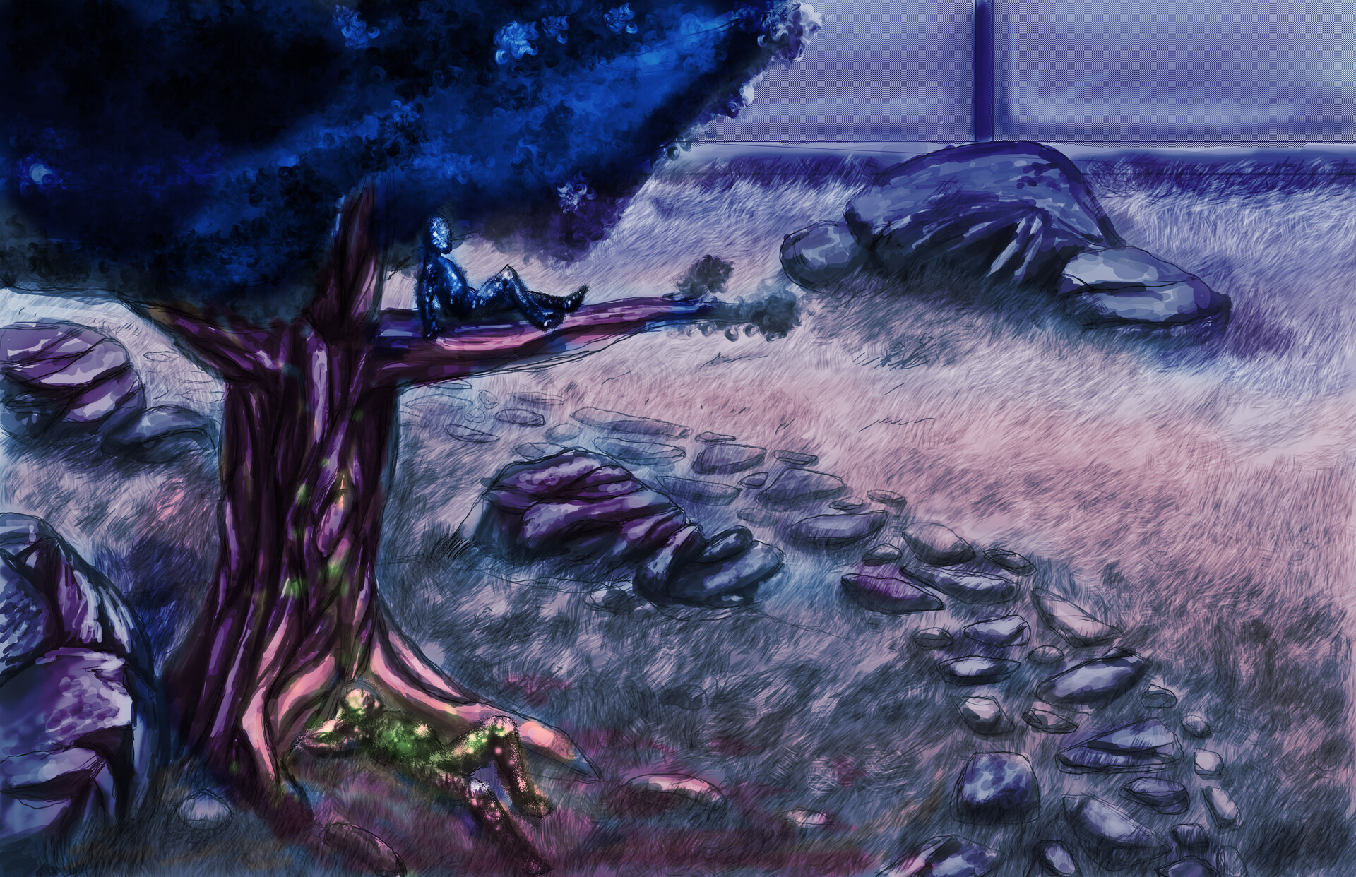 Allen Fortney - Vessel - Splash Screen, UI and Character Concepts