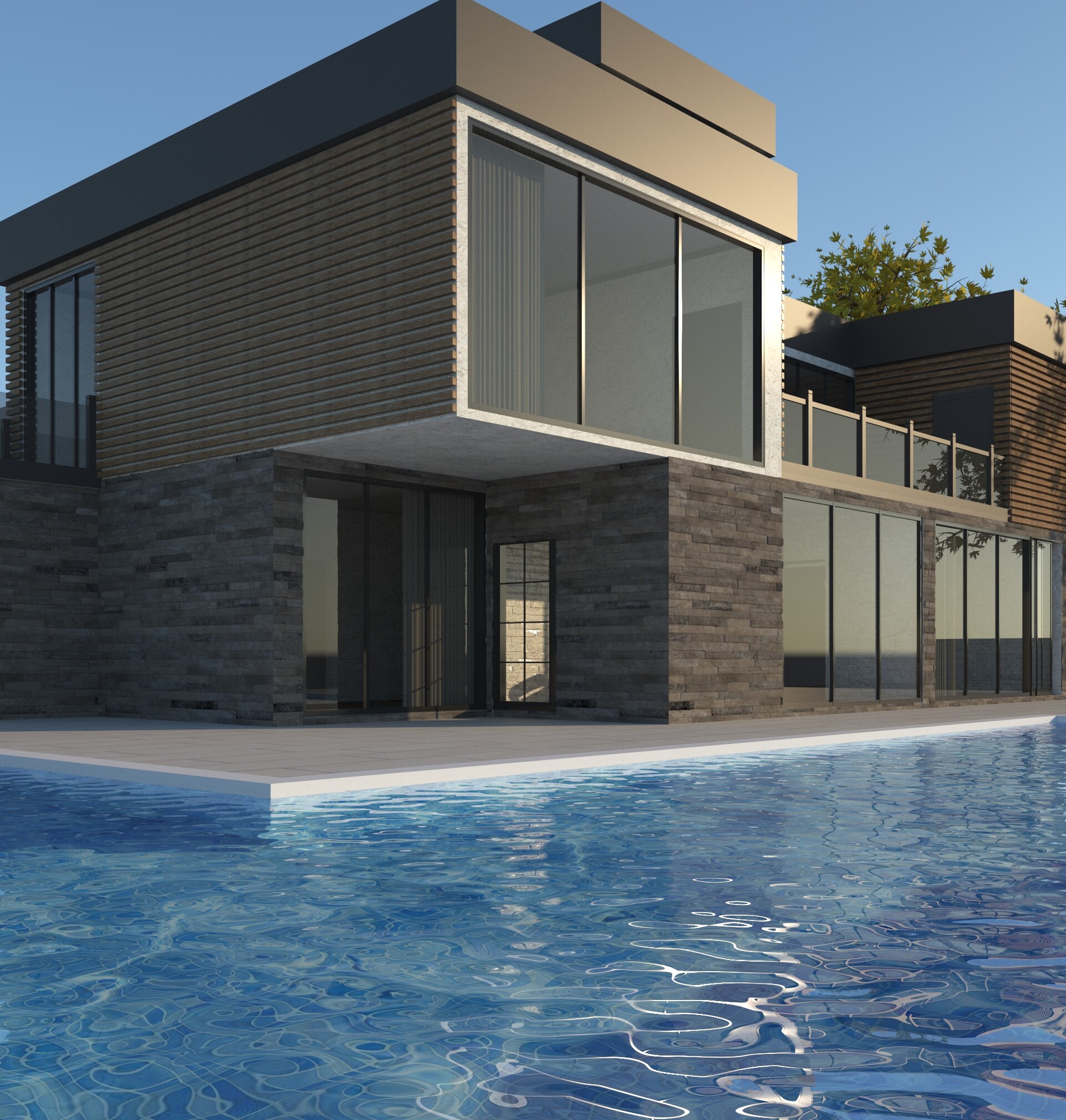 ArtStation - Villa with Pool