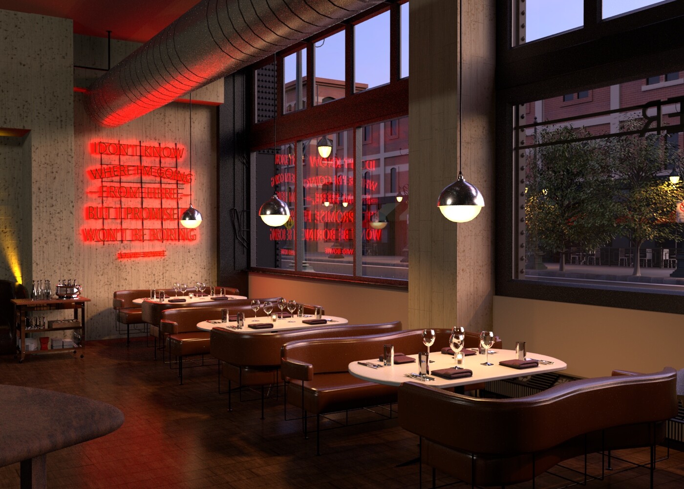 ArtStation - restaurants interior design