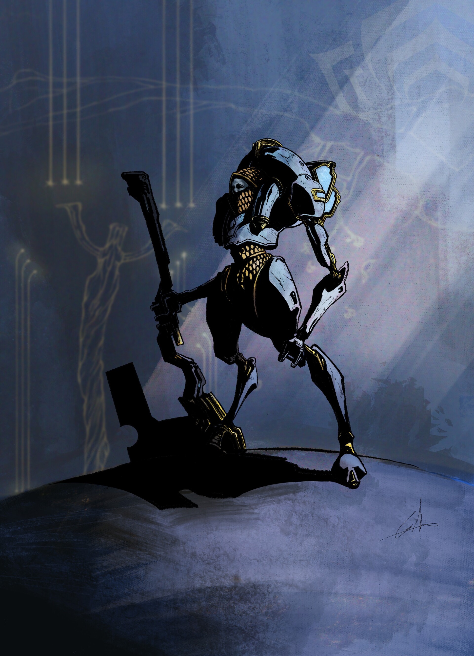 ArtStation - Necramech Warframe Concept