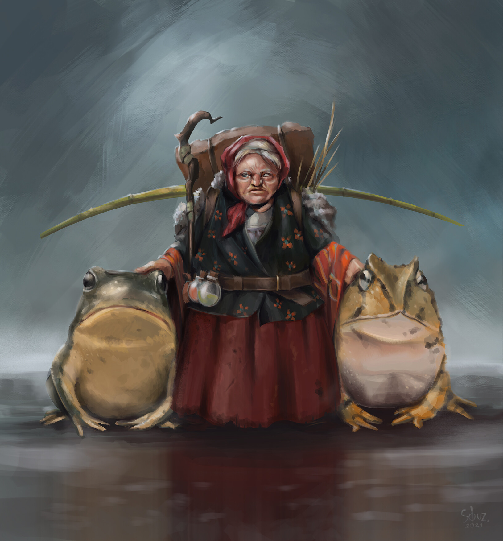 ArtStation - Old lady of the swamp