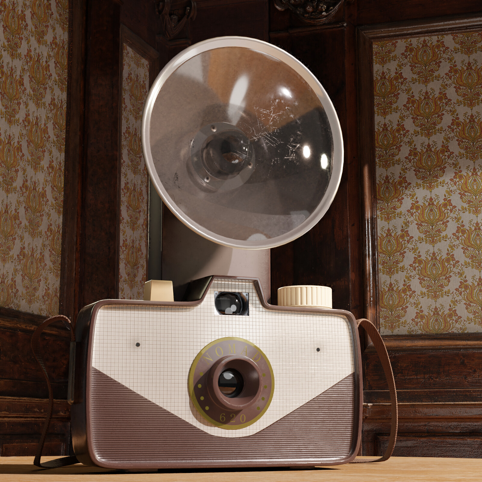 ArtStation - Vintage Camera 1950's 'Nomad 620'.