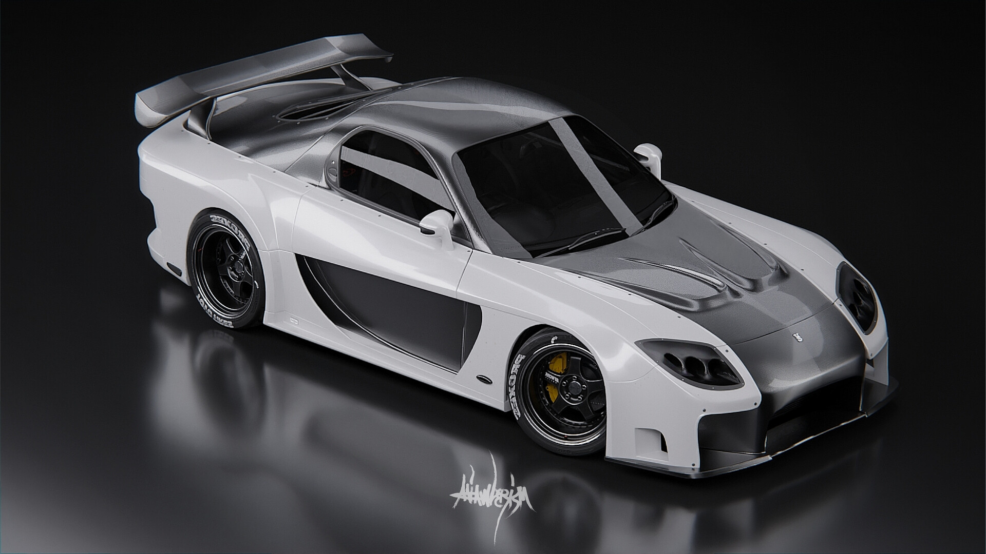 ArtStation - Rx-7 Veilside Rendering