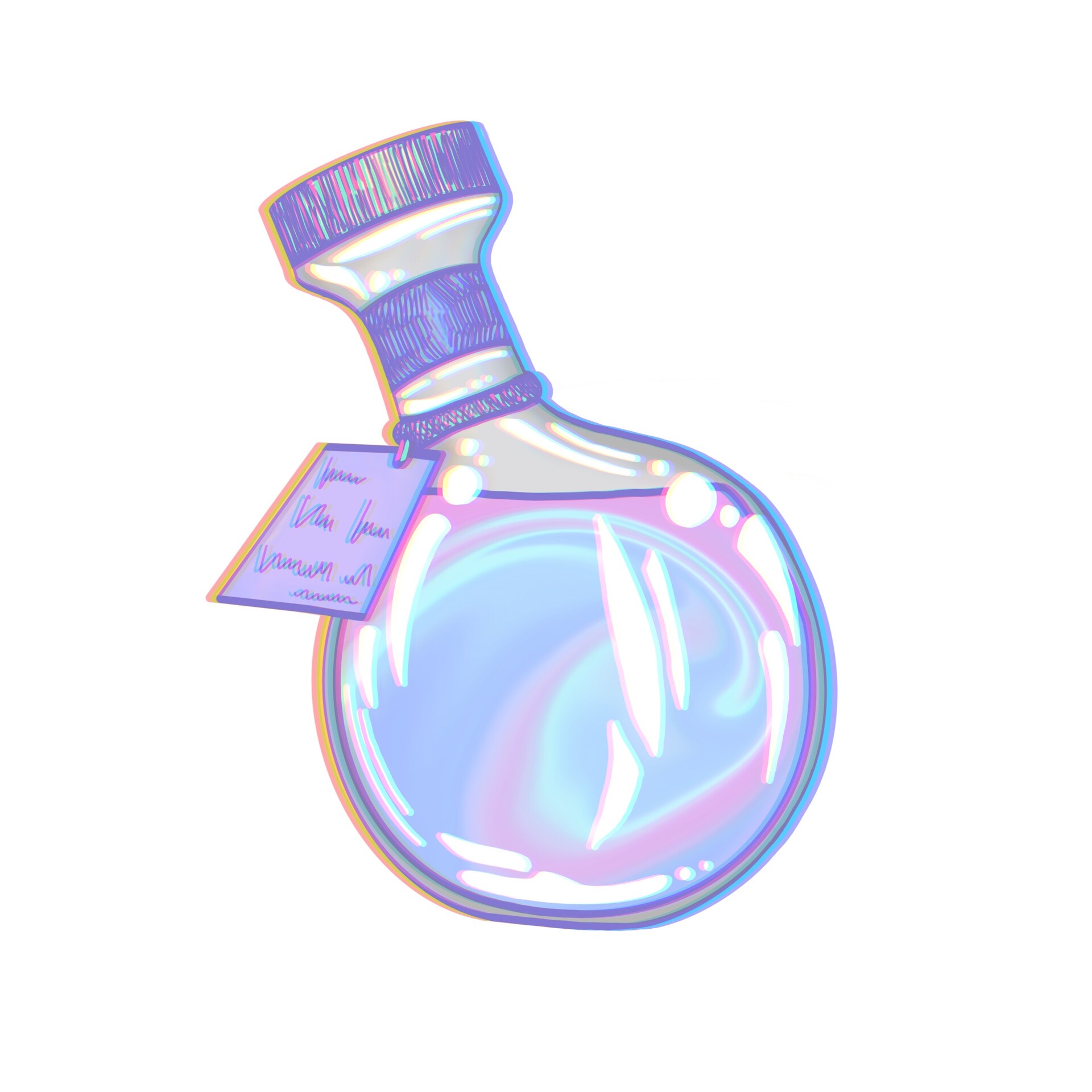 ArtStation - Magic Potion Sticker Design