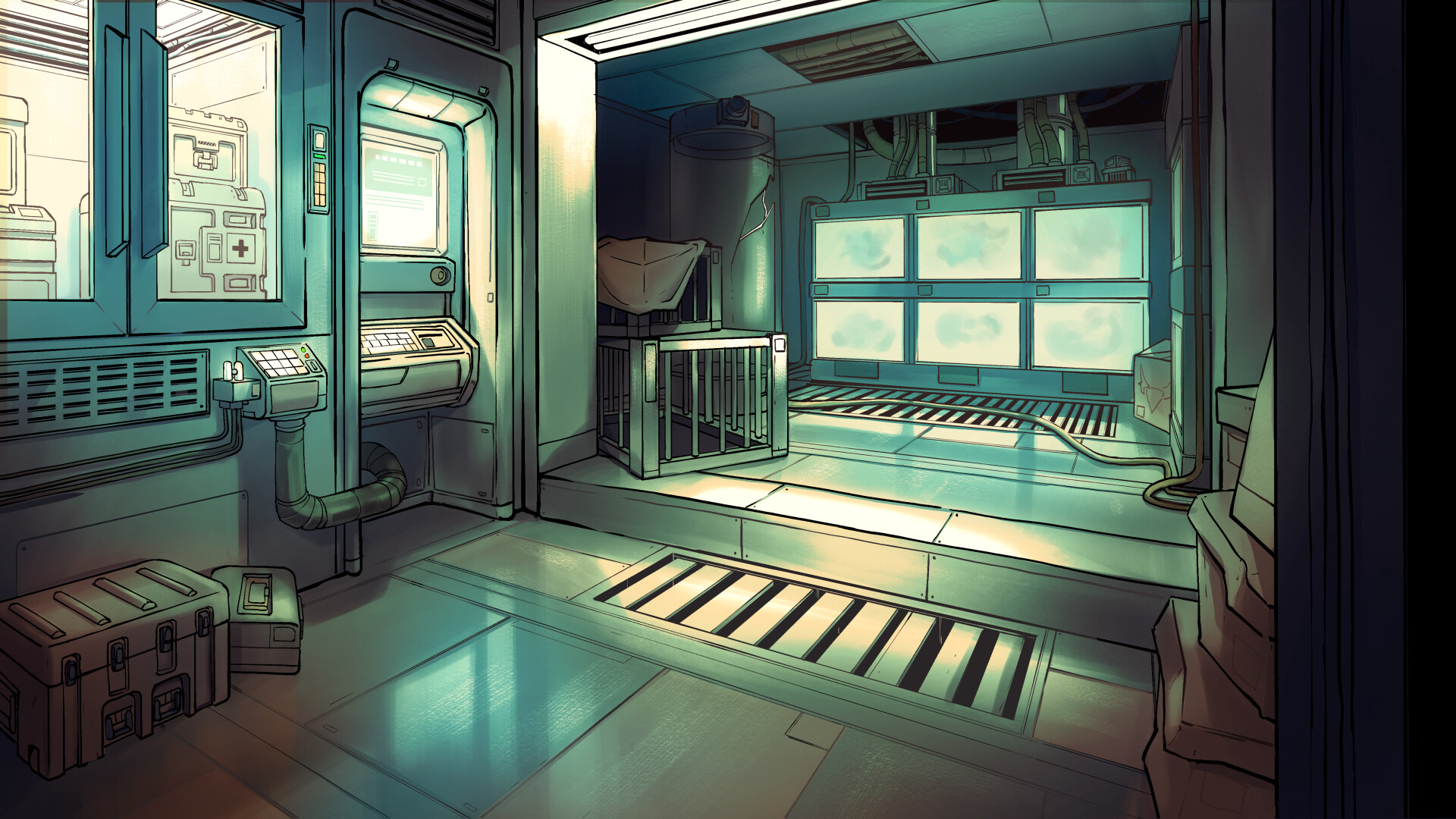 ArtStation - Basement lab