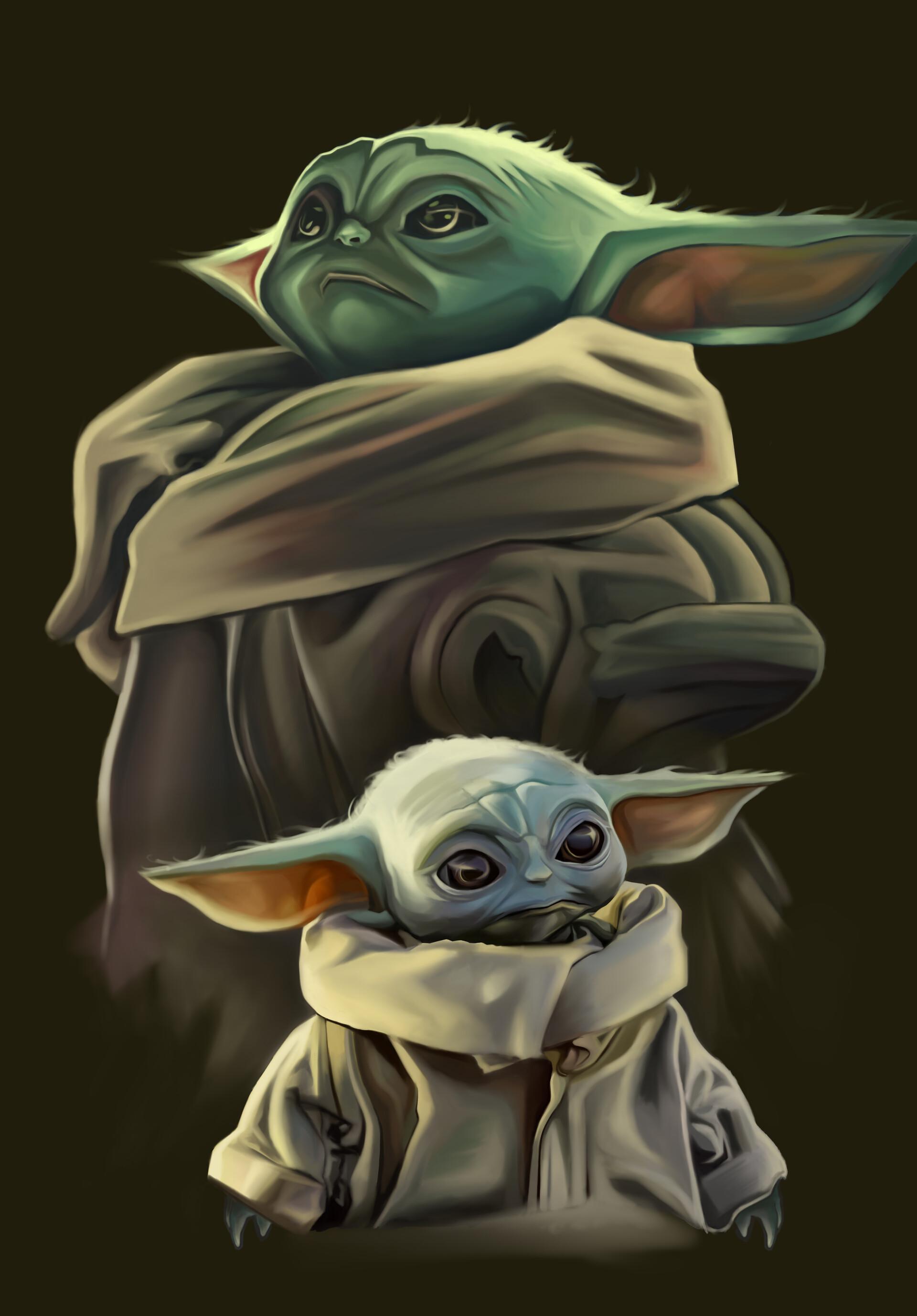 ArtStation - Baby Yoda composition