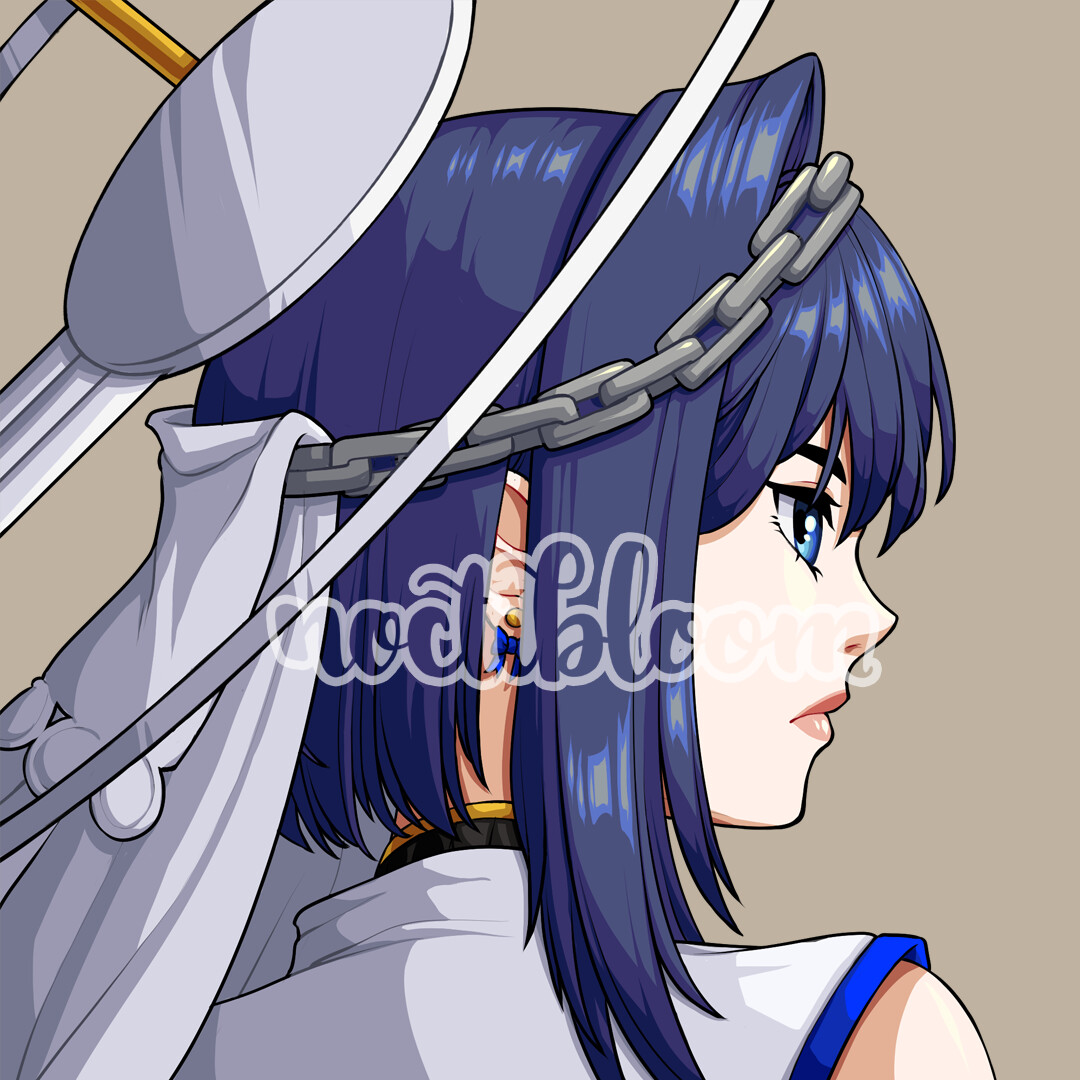 ArtStation - Kronii icon commission