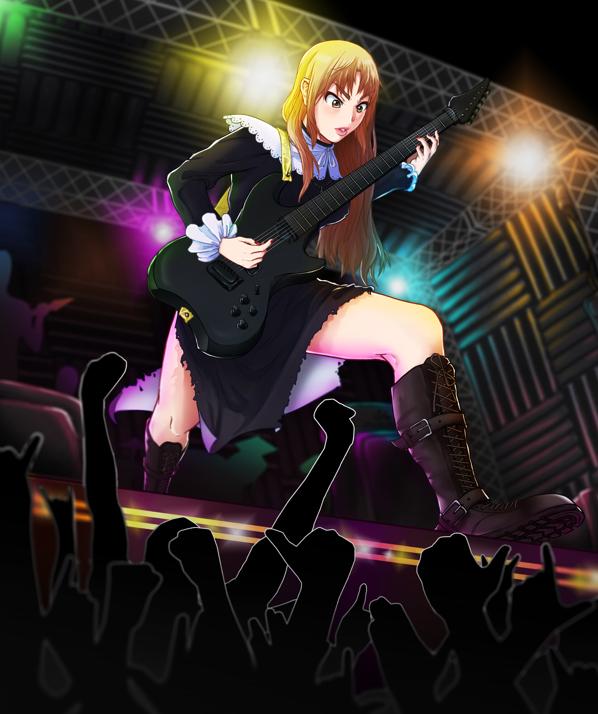 ArtStation - Sister Cleaire Playing Heavy Metal