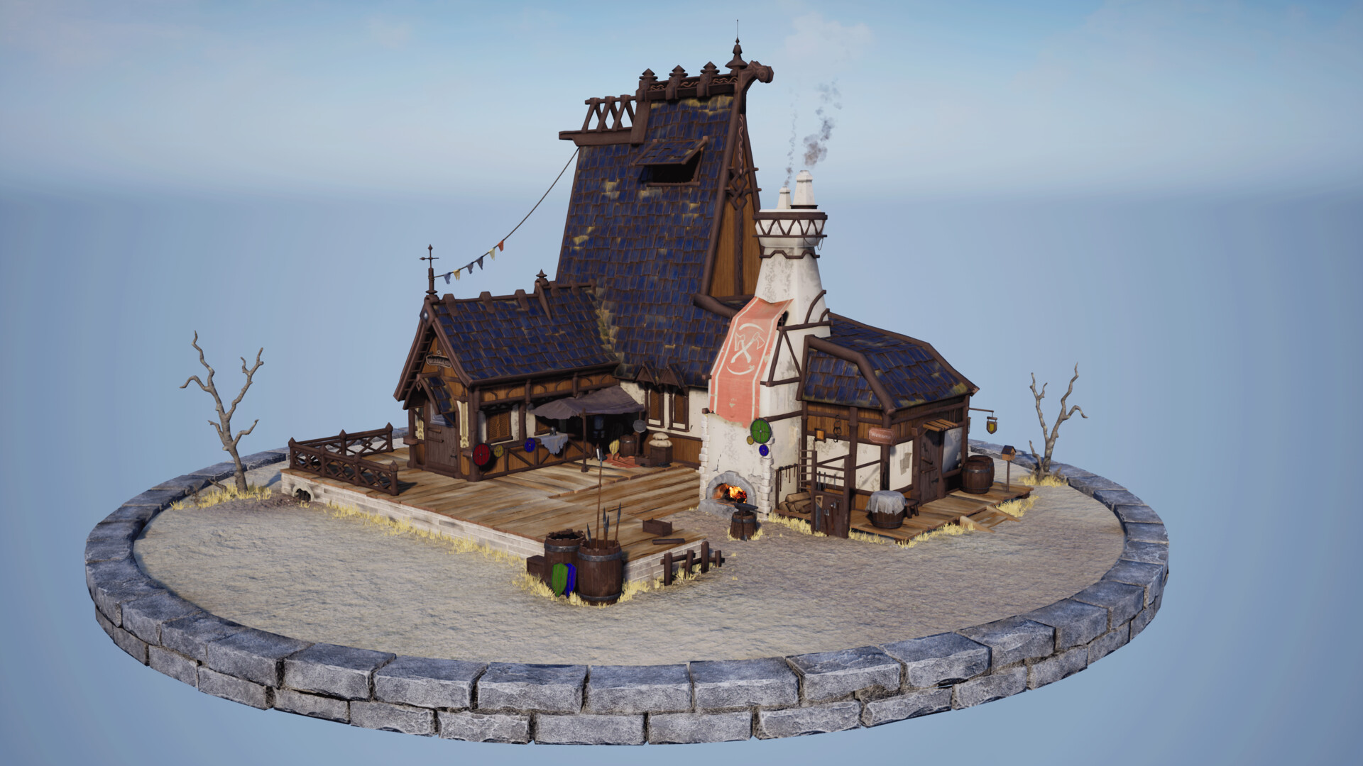 fantasy blacksmith concept art