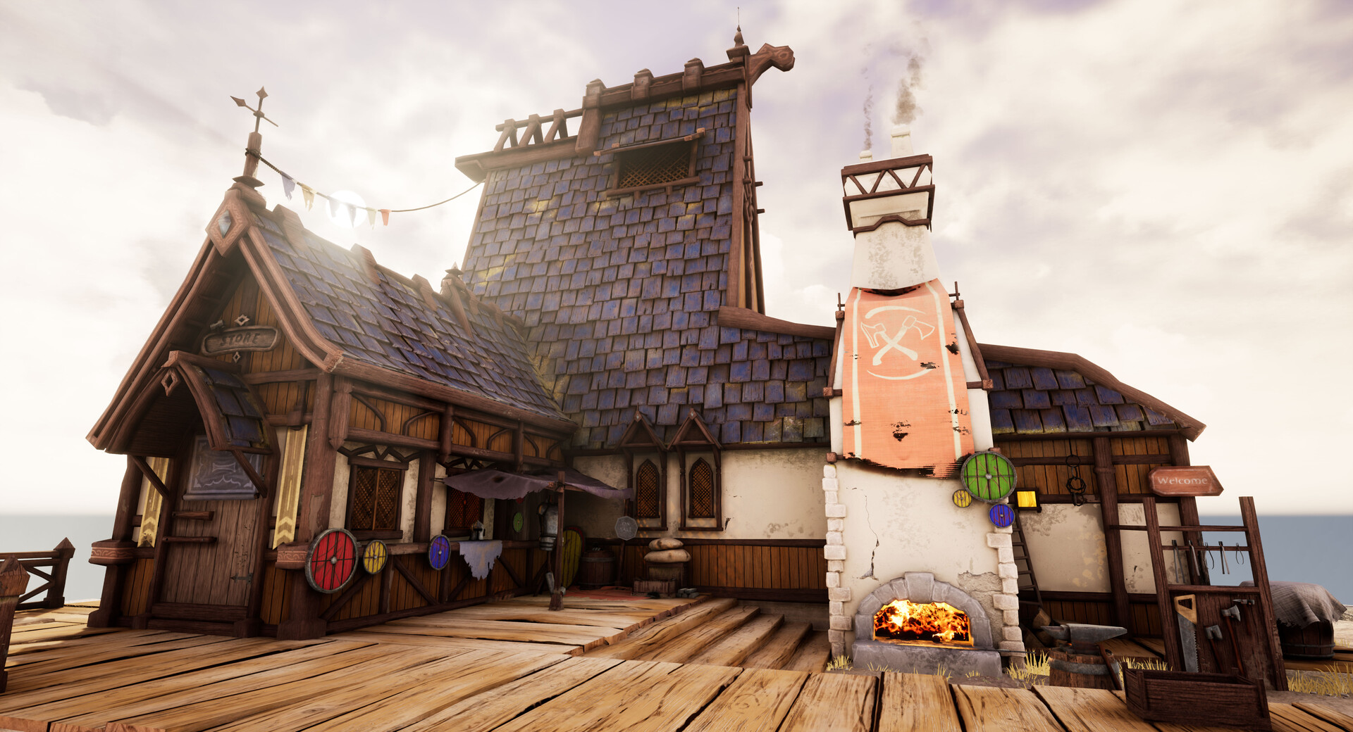 fantasy blacksmith forge