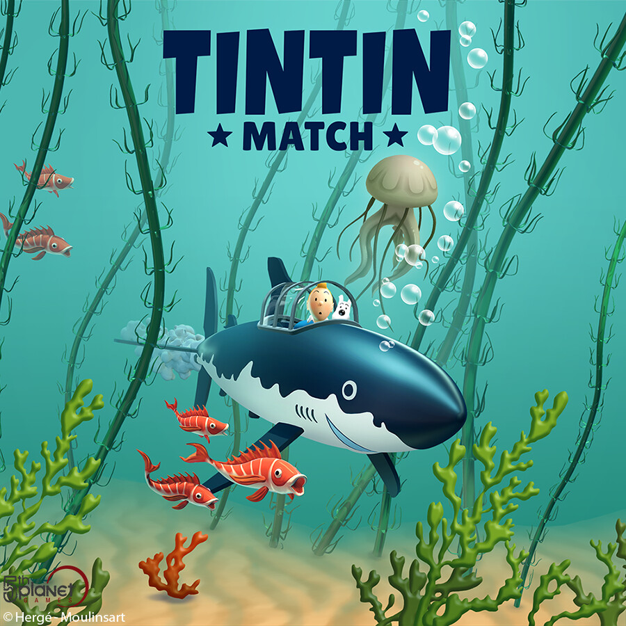 ArtStation - Tintin Match Welcome Screen