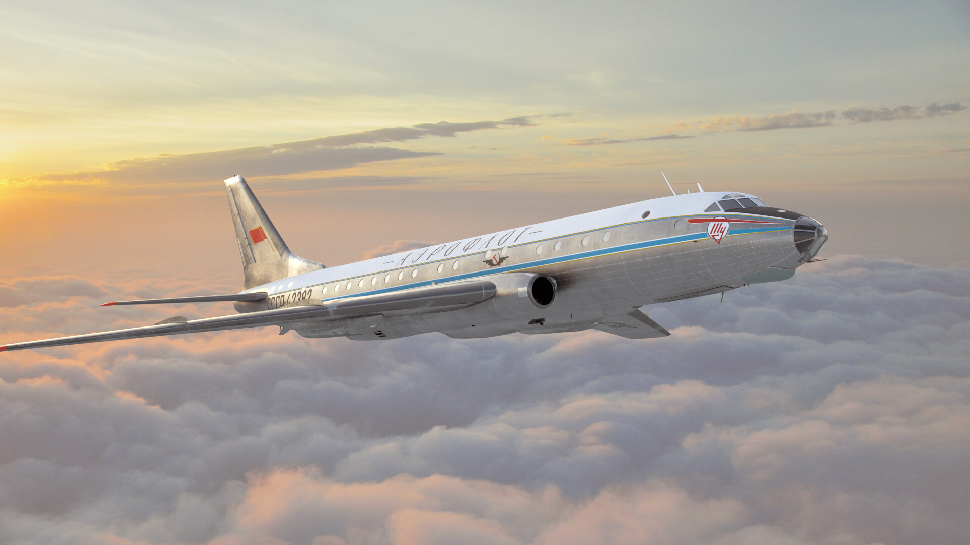 Tim Samedov - Tupolev Tu-104 3D model