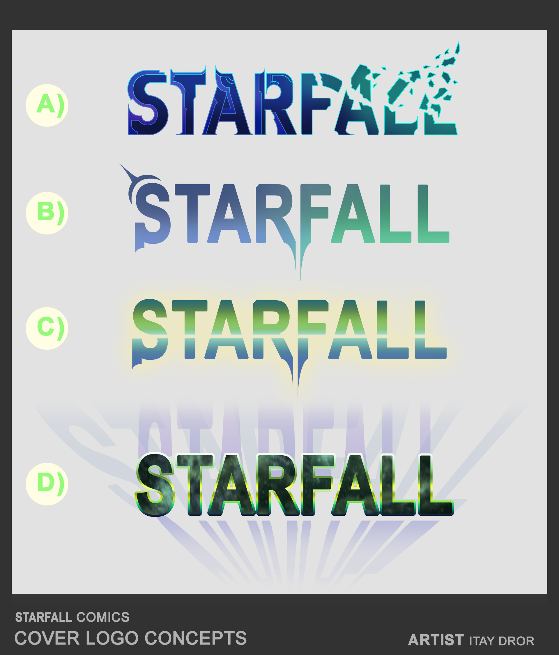 ArtStation - Comic Logo Designs | STARFALL