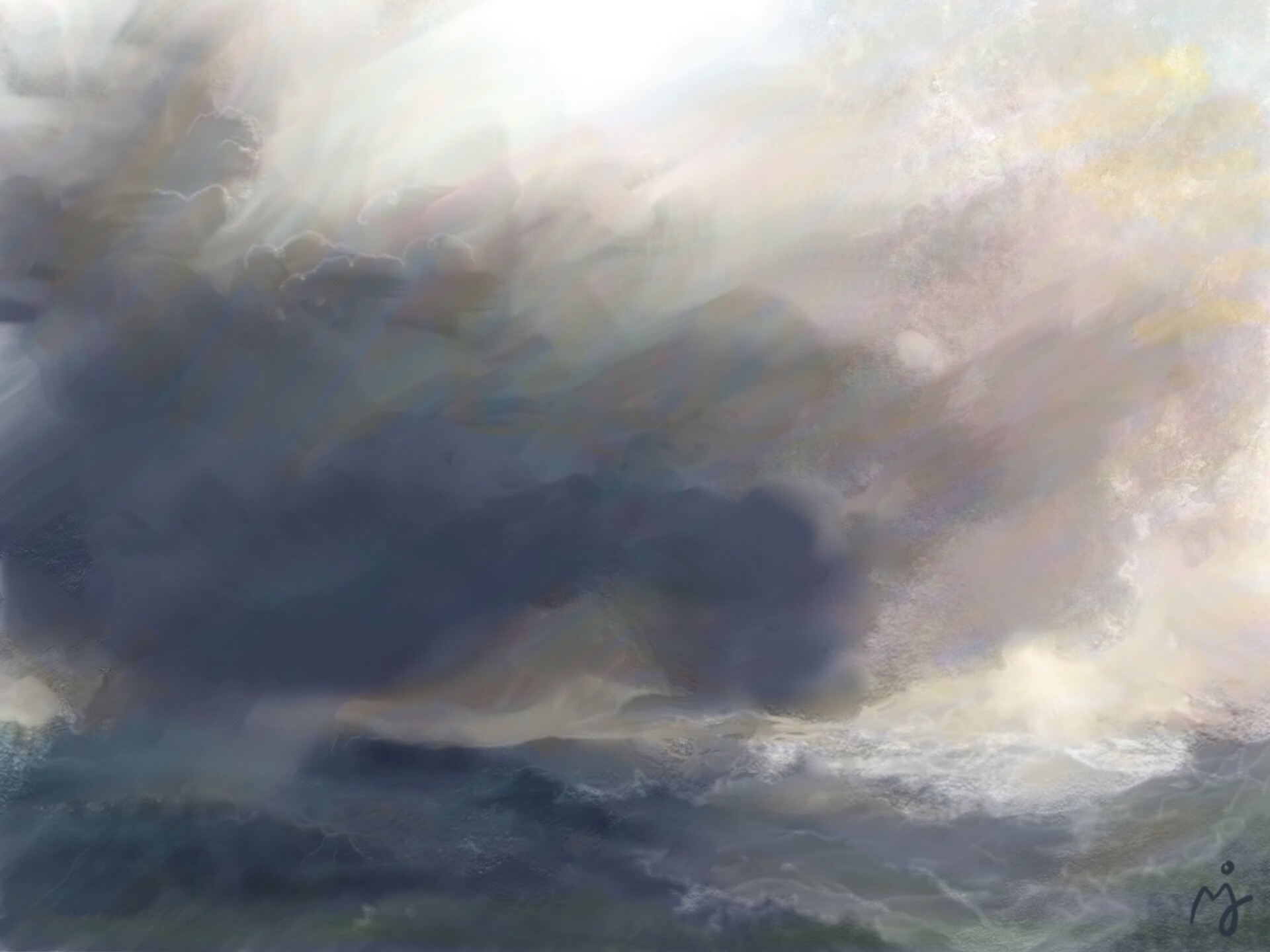 ArtStation - Storm on the Sea