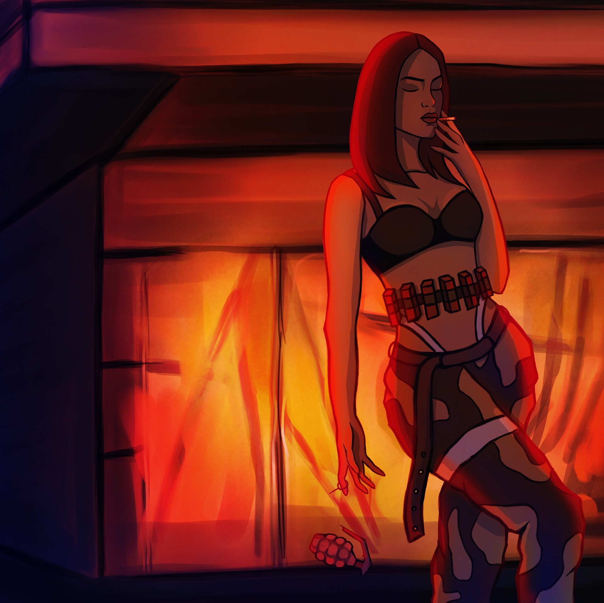 ArtStation - Explosive girl