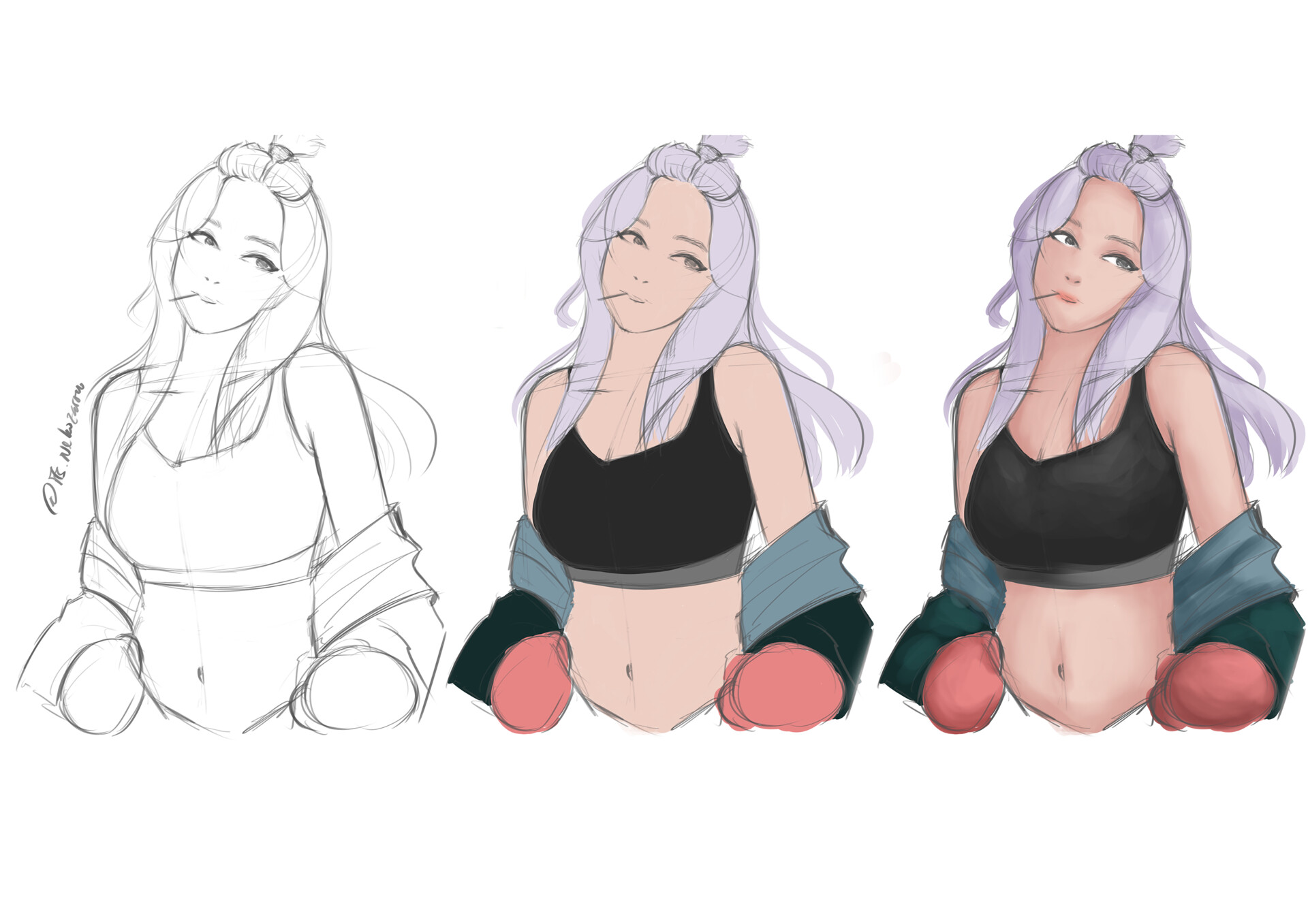 ArtStation - Coloring Process