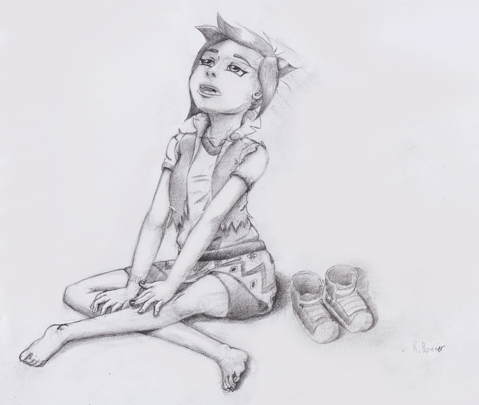 Ryan Bonner - fanart - Molly Mcgee thinking about something
