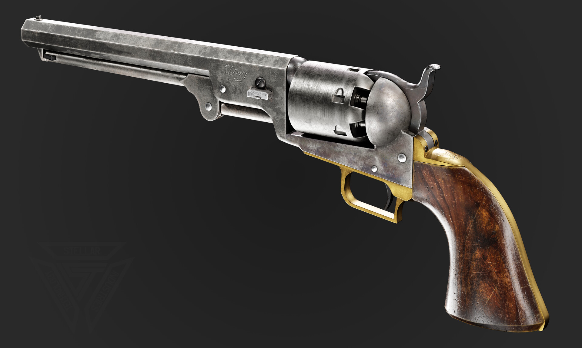 Stellar Works - Colt Navy Revolver | Game Asset