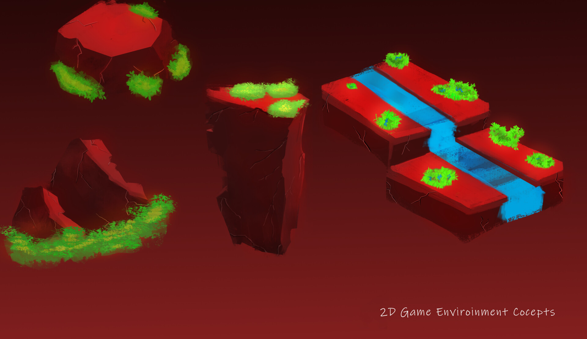 ArtStation - 2D Game Environment Concepts